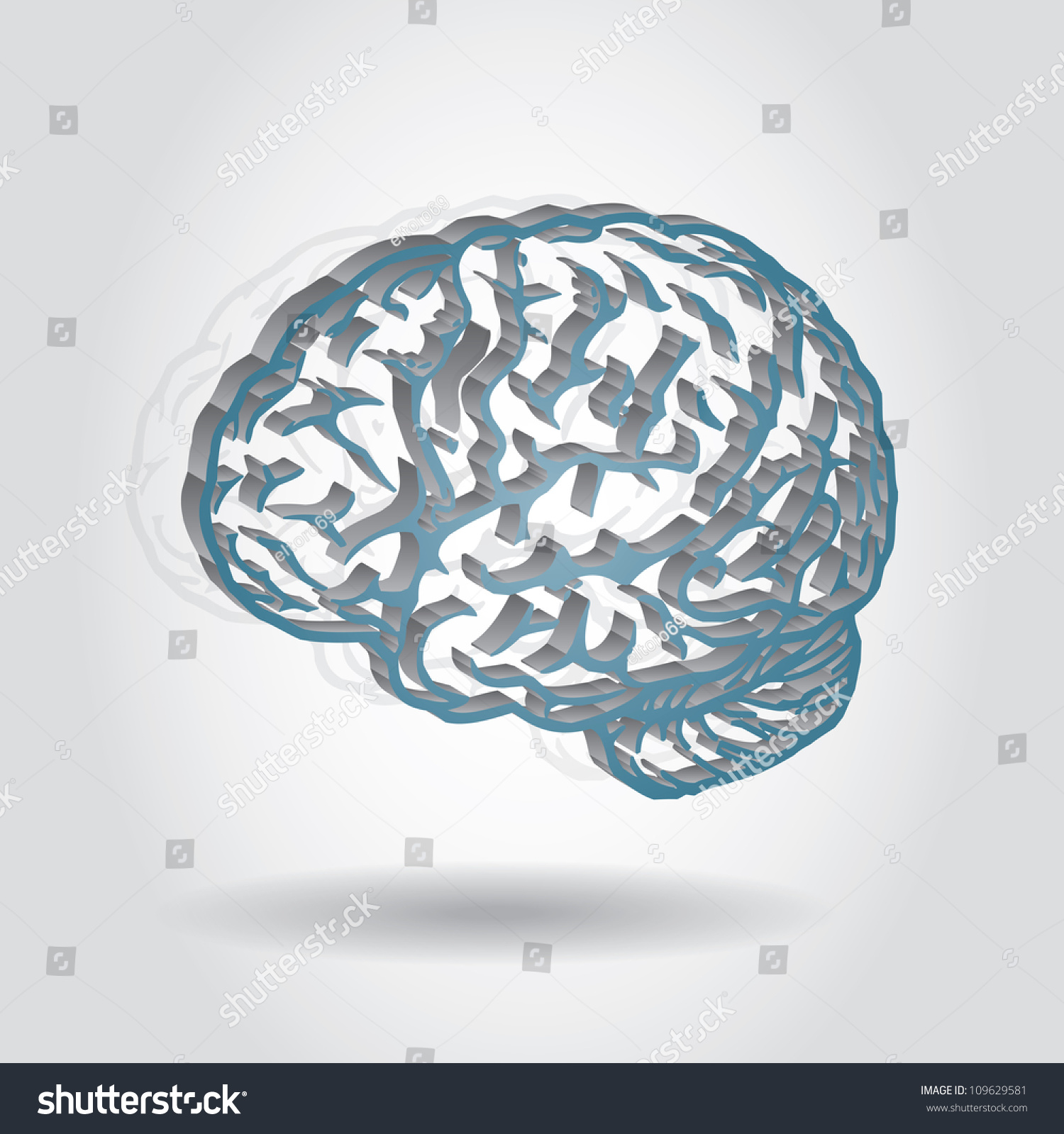 Idea Concept Abstract Brain Illustration Stock Vector (Royalty Free ...