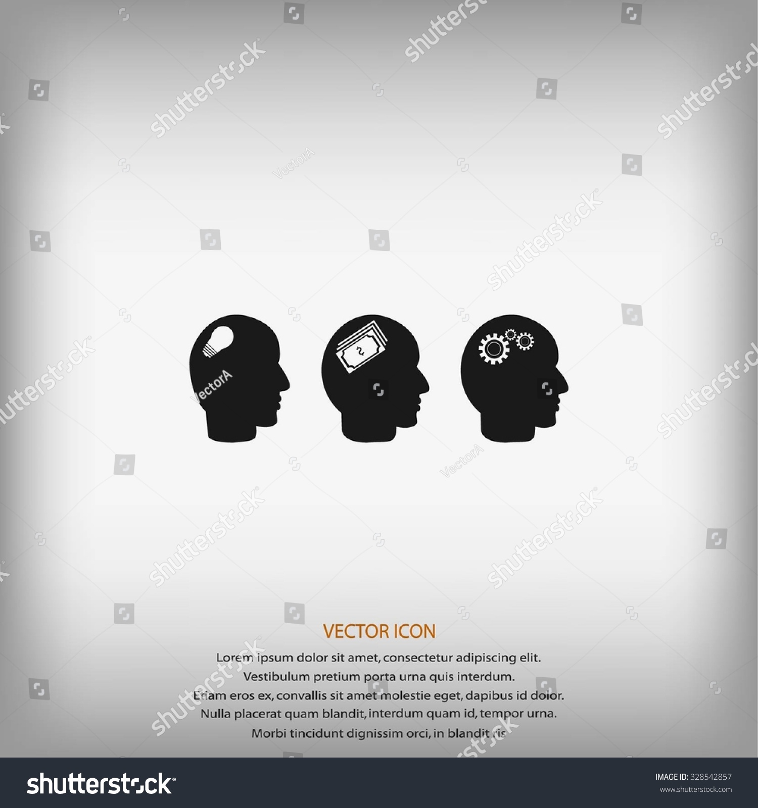 Idea Icons Mono Vector 스톡 벡터(로열티 프리) 328542857 | Shutterstock