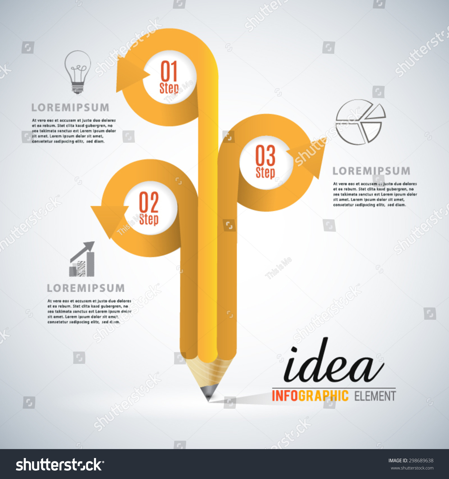 Idea Infographic Vetor Stock Vector (Royalty Free) 298689638