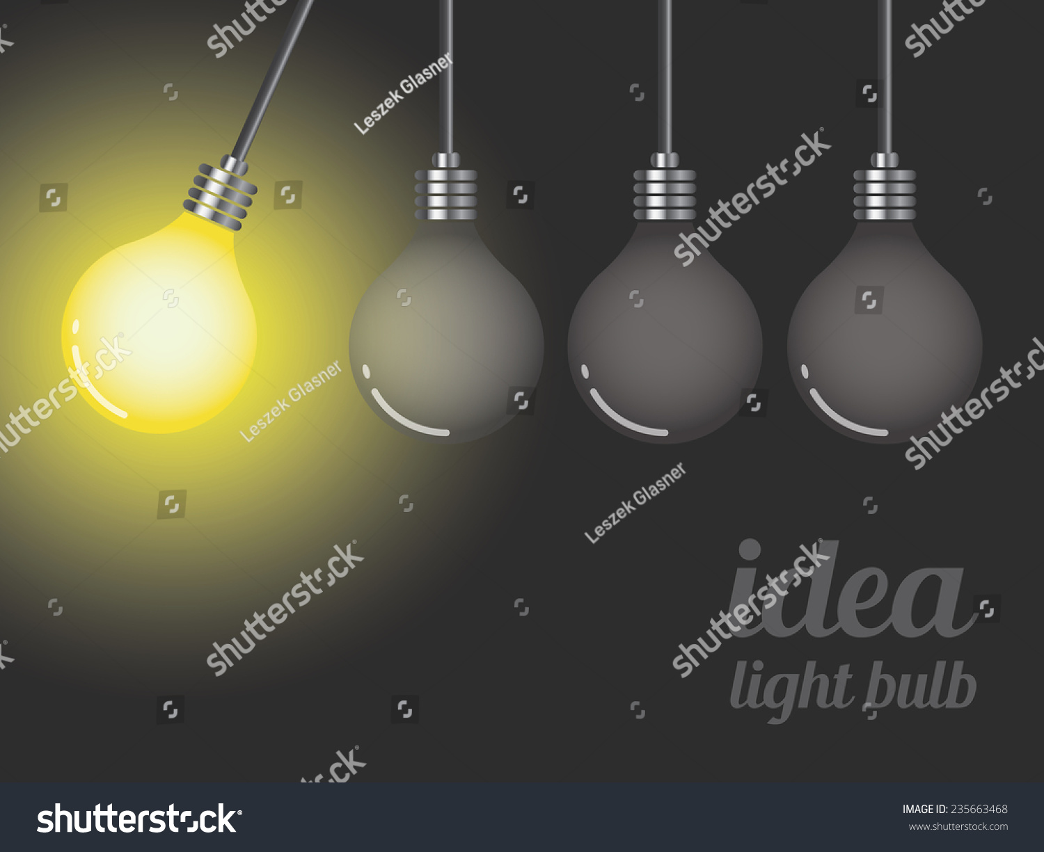 Idea Light Bulb Concept Vector Illustration Stock Vector (Royalty Free ...