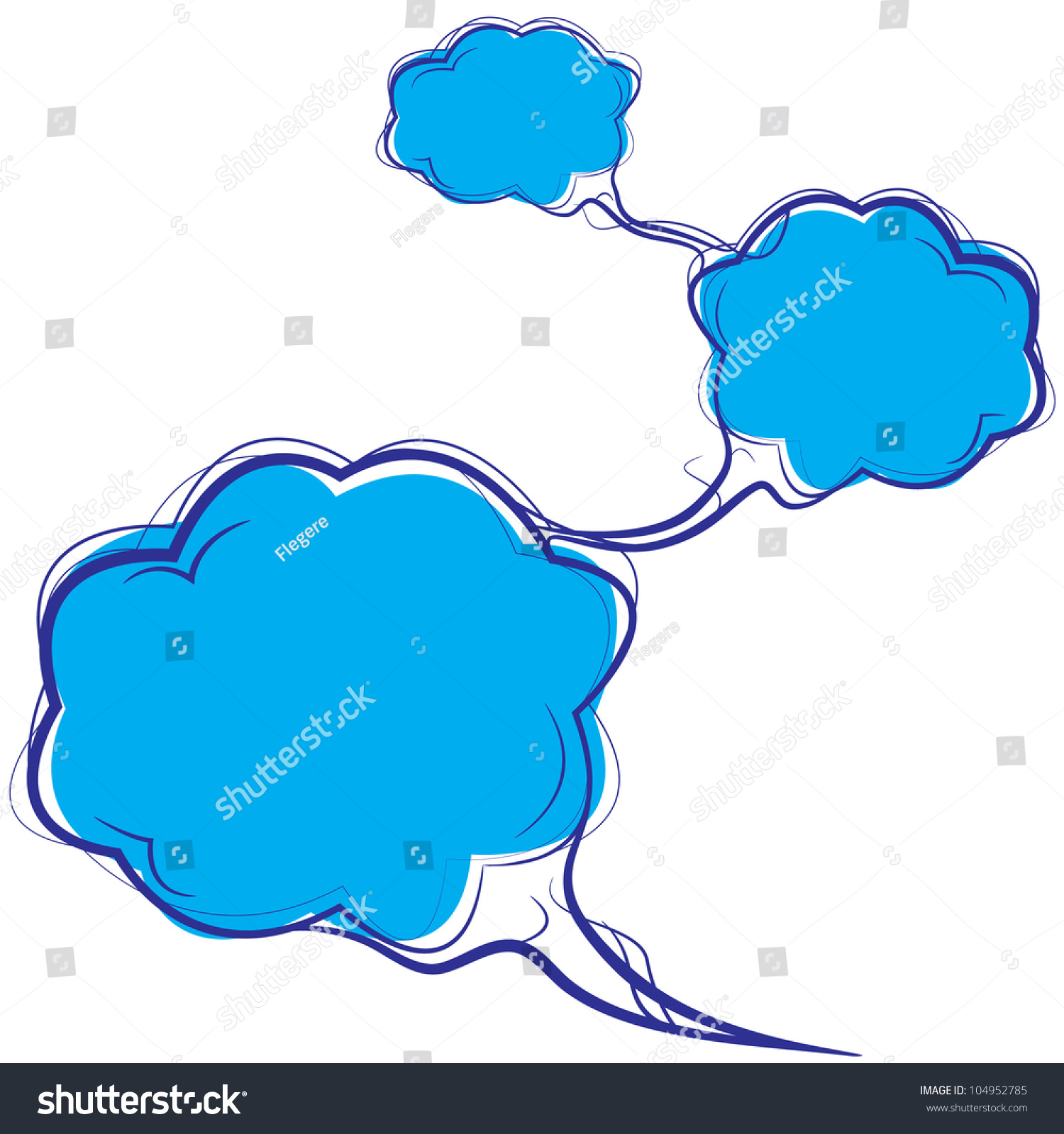 Idea Speech Thought Bubbles Diagram Elements Stock Vector (Royalty Free ...