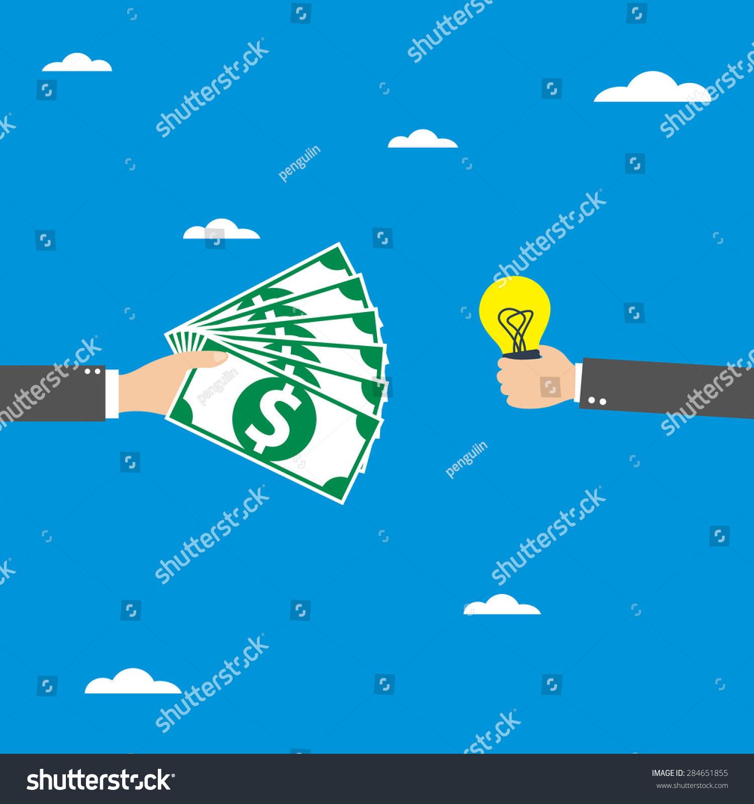 Idea Money Vector Stock Vector (Royalty Free) 284651855