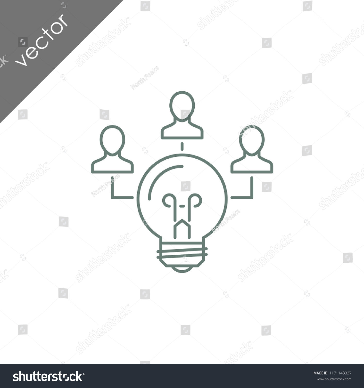 Ideation Group Icon Stock Vector (Royalty Free) 1171143337 | Shutterstock
