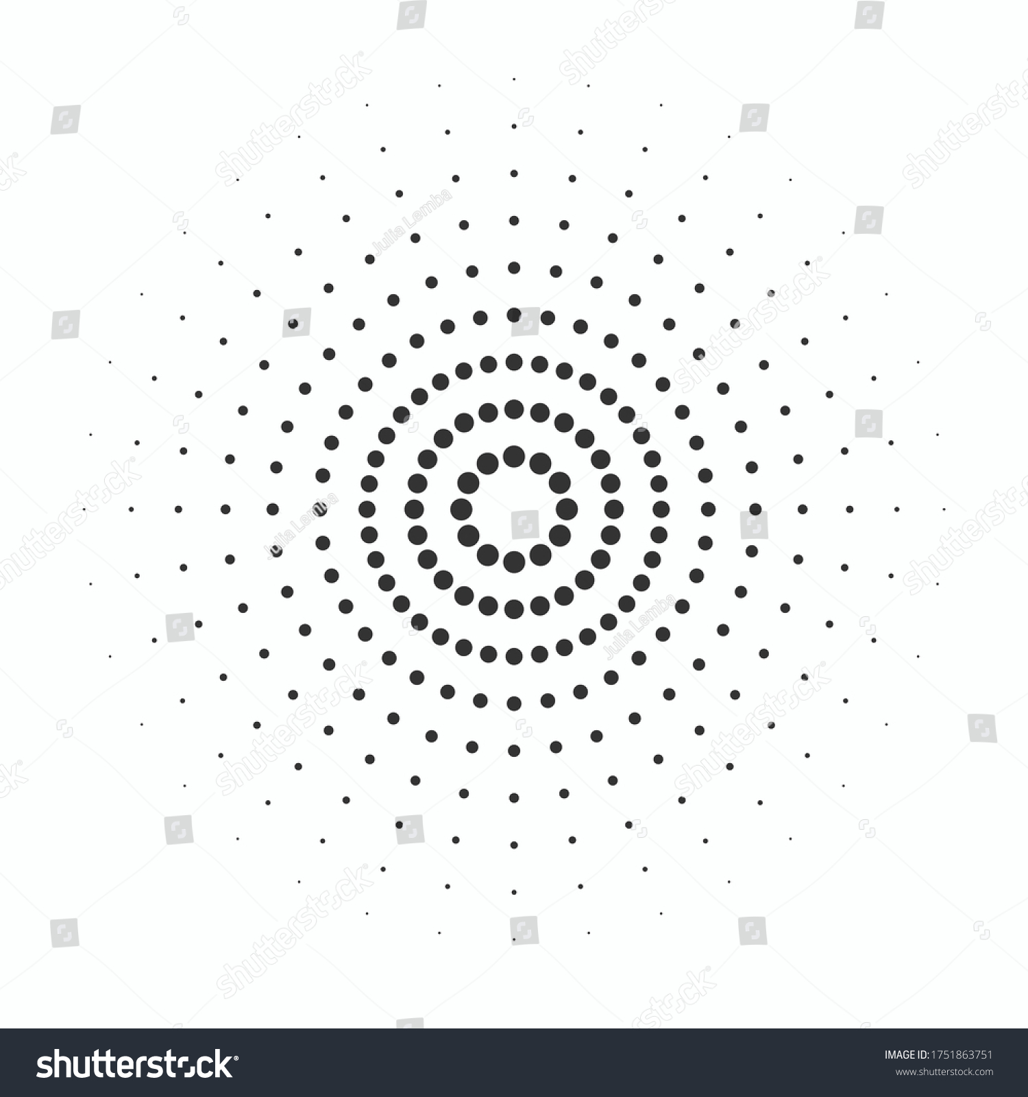 Identification Process Abstract Background Black Rings Stock Vector