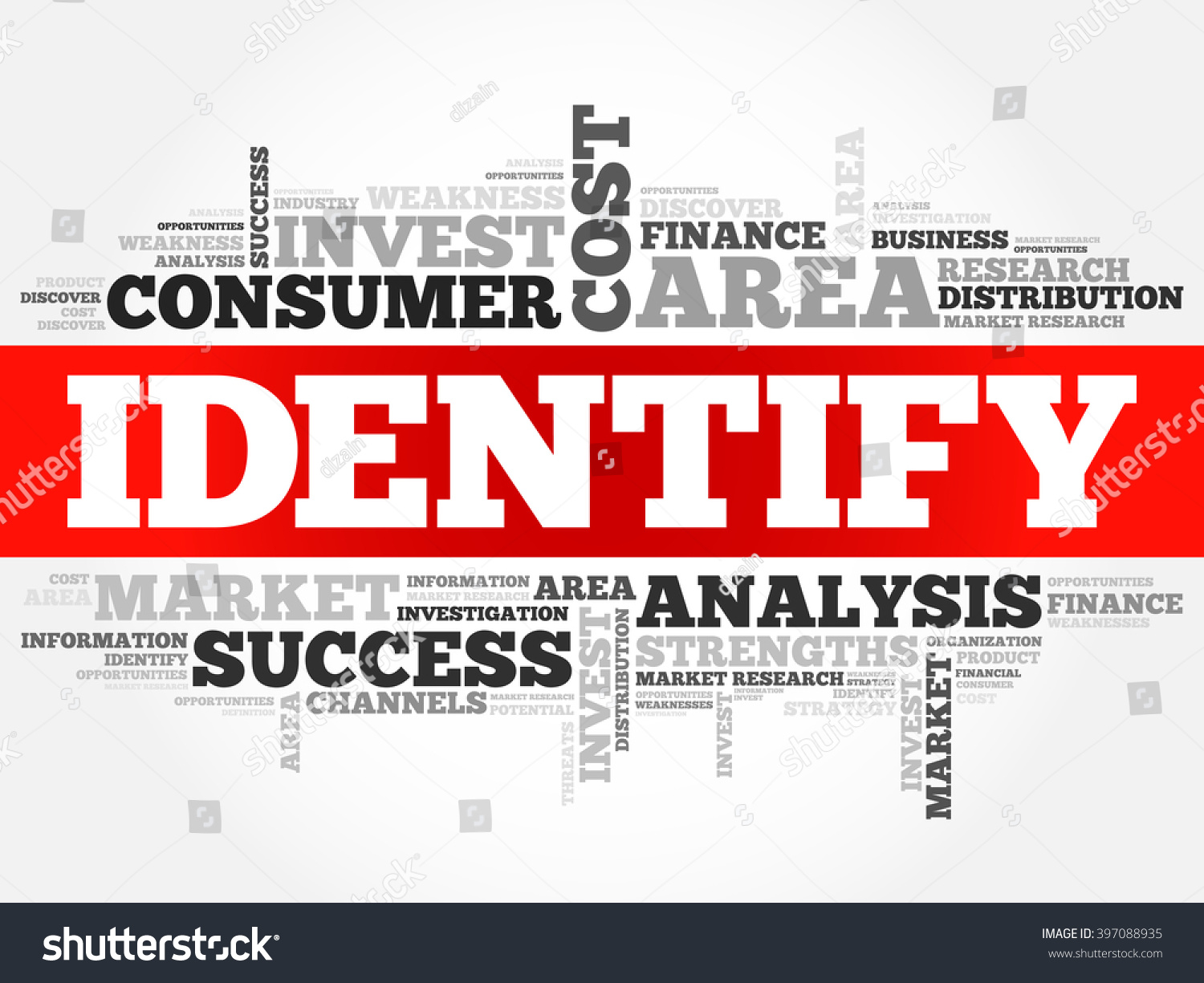 Identify Word Cloud Business Concept Stock Vector (Royalty Free ...
