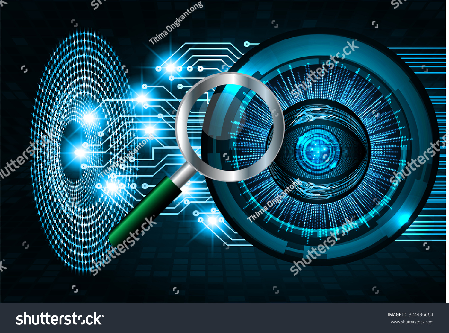 Identifying Computer Virus Antivirus Protection Computer: vector de ...