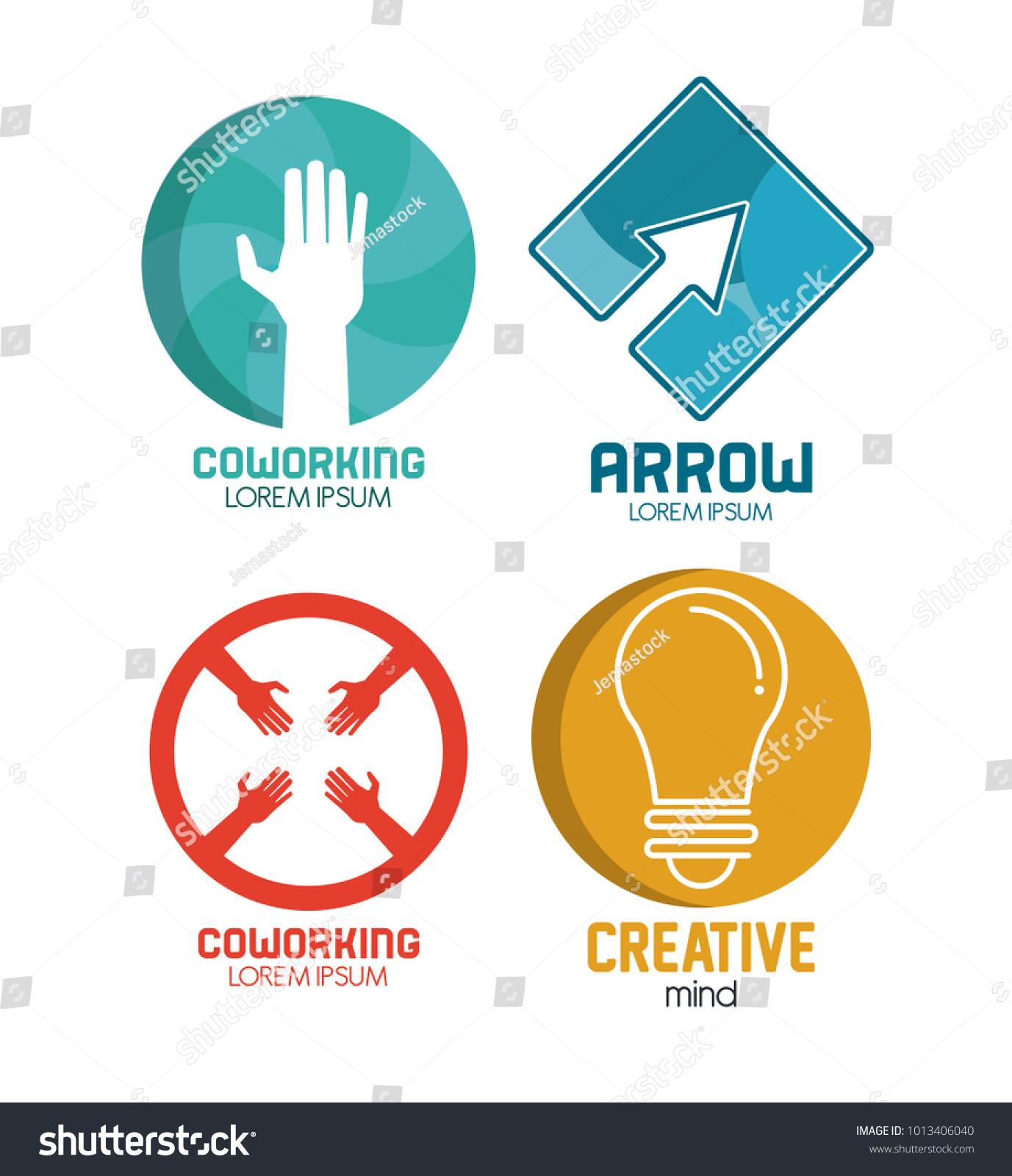 Identity Symbols Set Stock Vector (Royalty Free) 1013406040