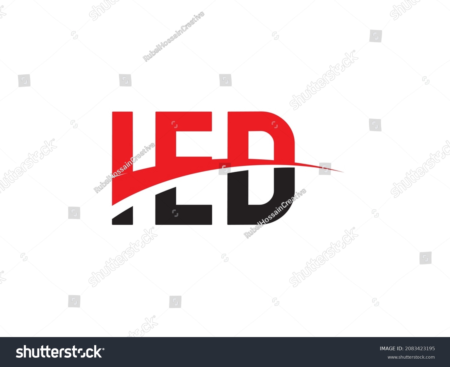 Ied Letter Initial Logo Design Vector Stock Vector (Royalty Free ...