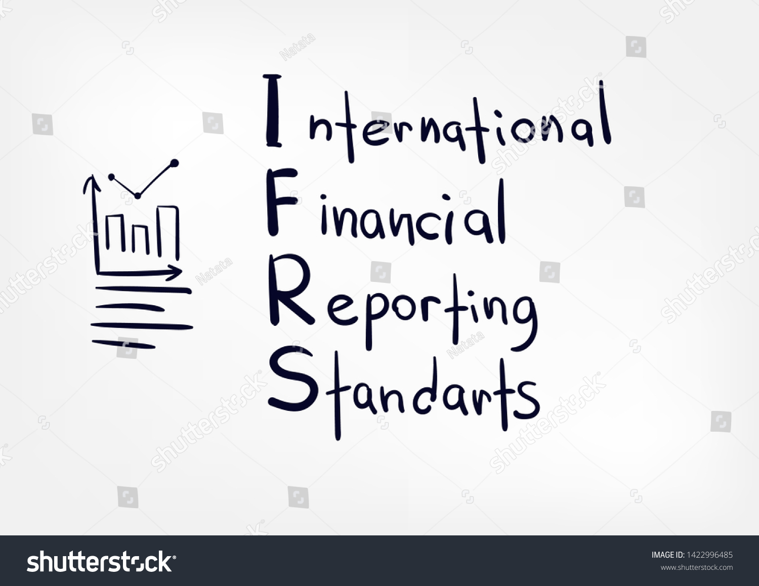 Ifrs Vector Doodle Lettering Sketch Tag Stock Vector (Royalty Free ...