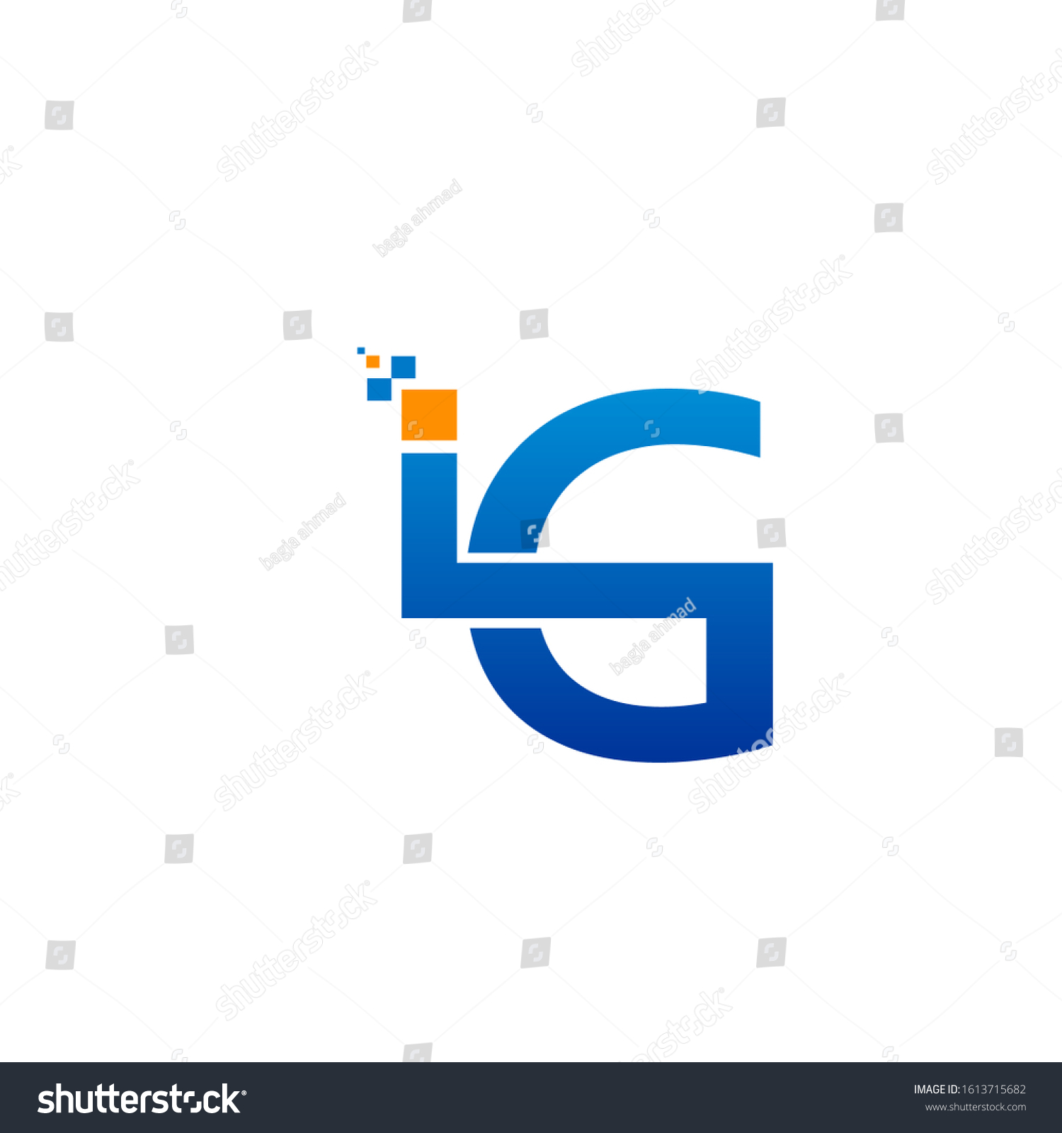 Ig Logo Design Simple Modern Template Stock Vector (Royalty Free ...