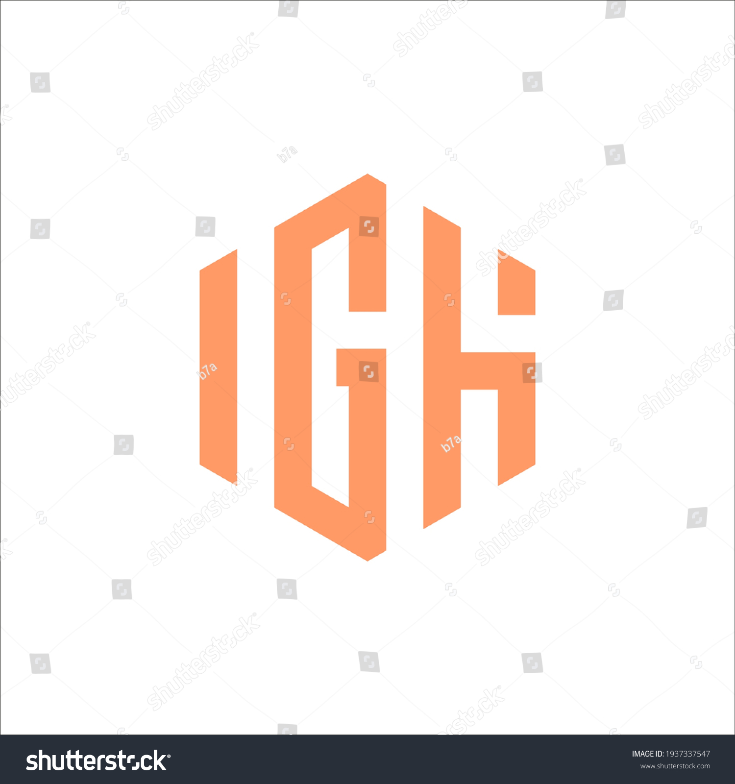 Igh Logo Design Vector Sign Stock Vector (Royalty Free) 1937337547 ...