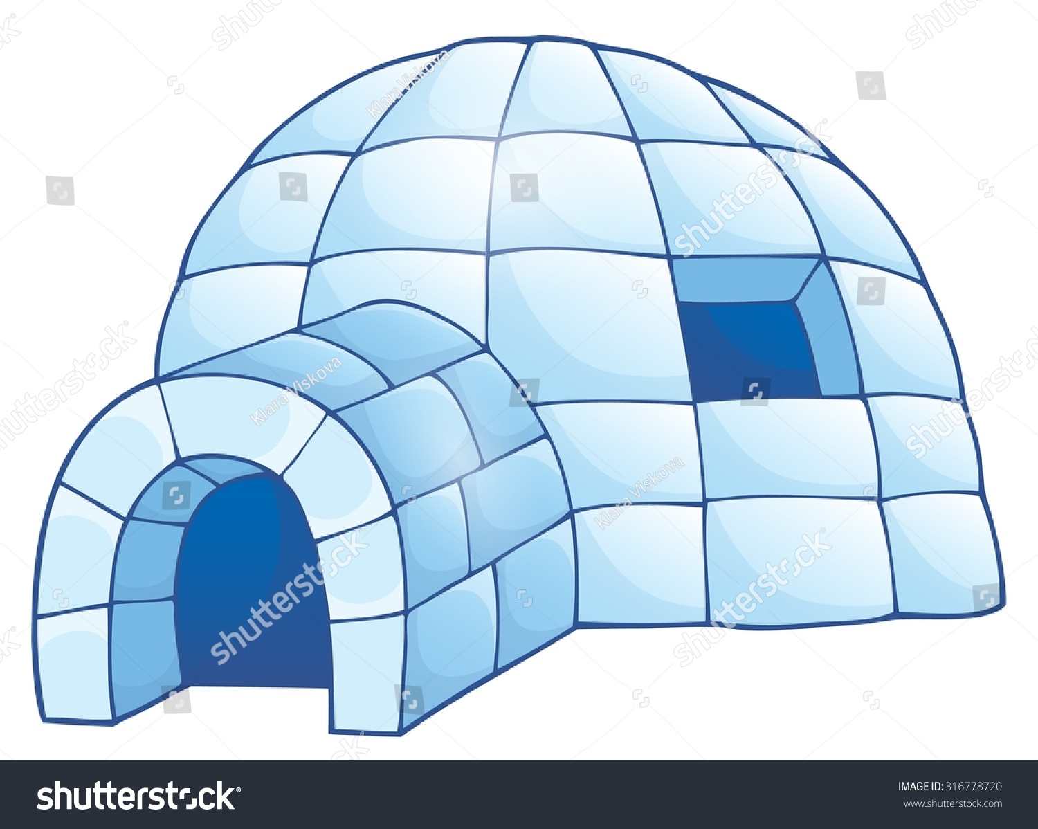 Igloo Theme Image 1 Eps 10 Vector Stock Vector (Royalty Free) 316778720 ...