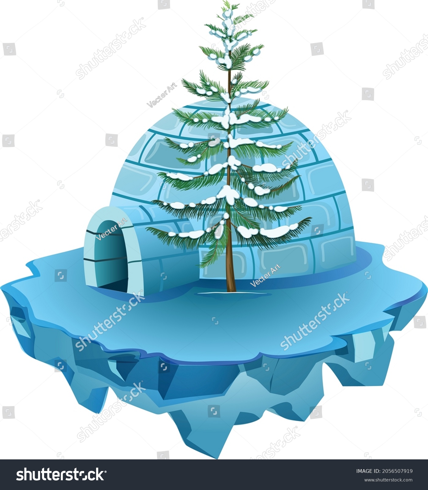 518 Santa igloo Stock Illustrations, Images & Vectors | Shutterstock