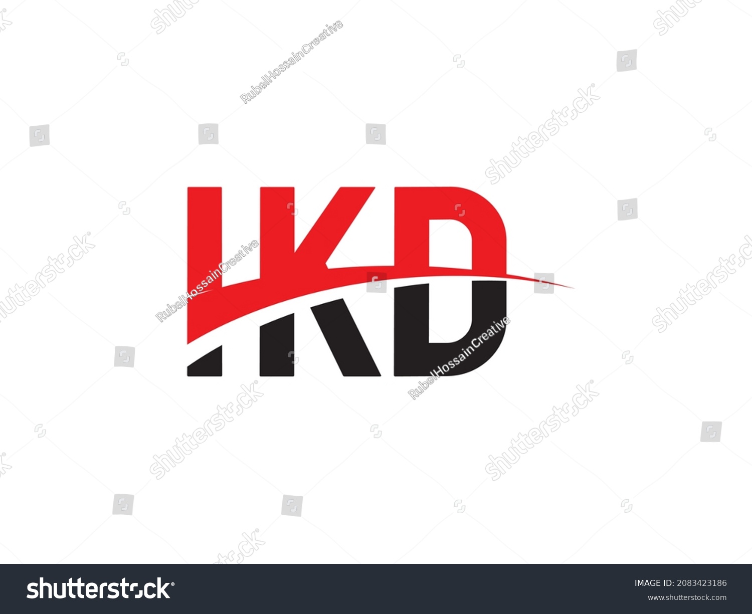 Ikd Letter Initial Logo Design Vector Stock Vector (Royalty Free ...