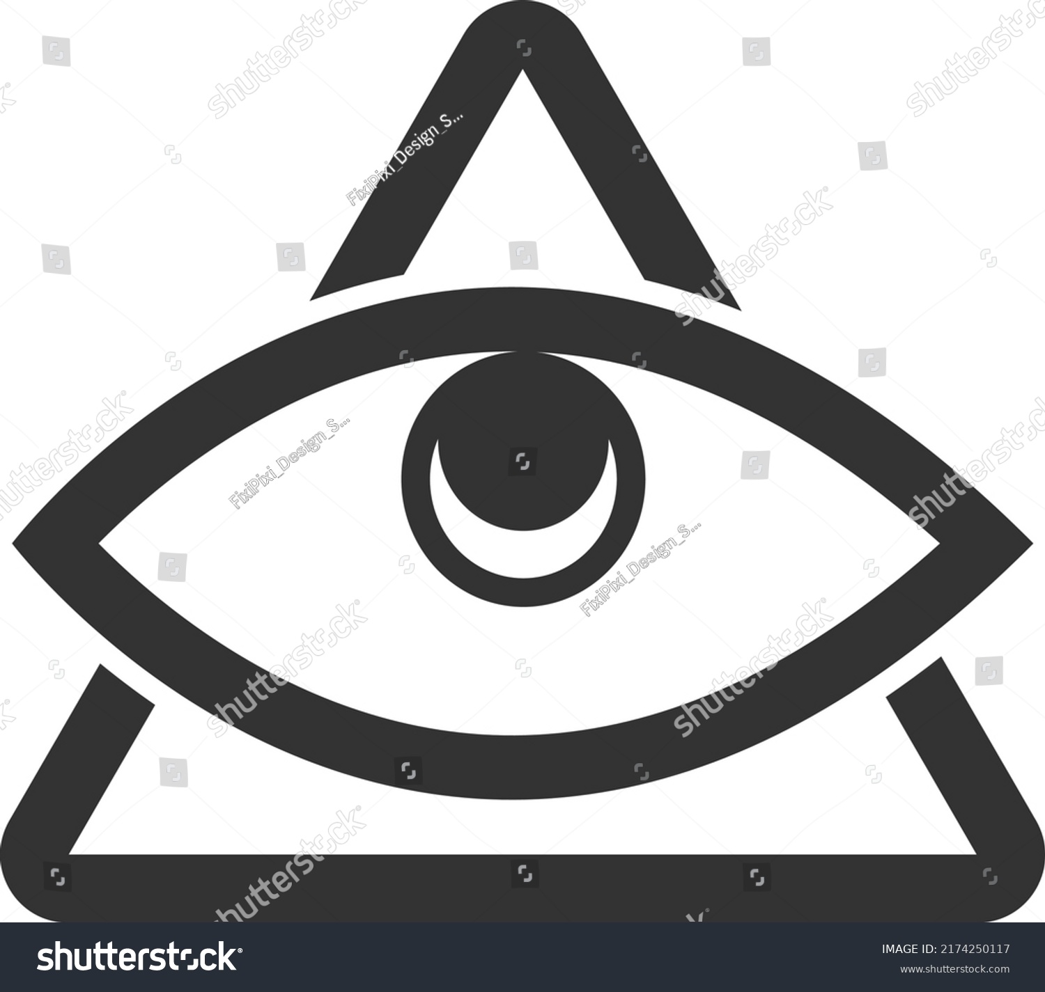 Illuminate Icon Seeing Icon Vector Stock Vector (Royalty Free ...