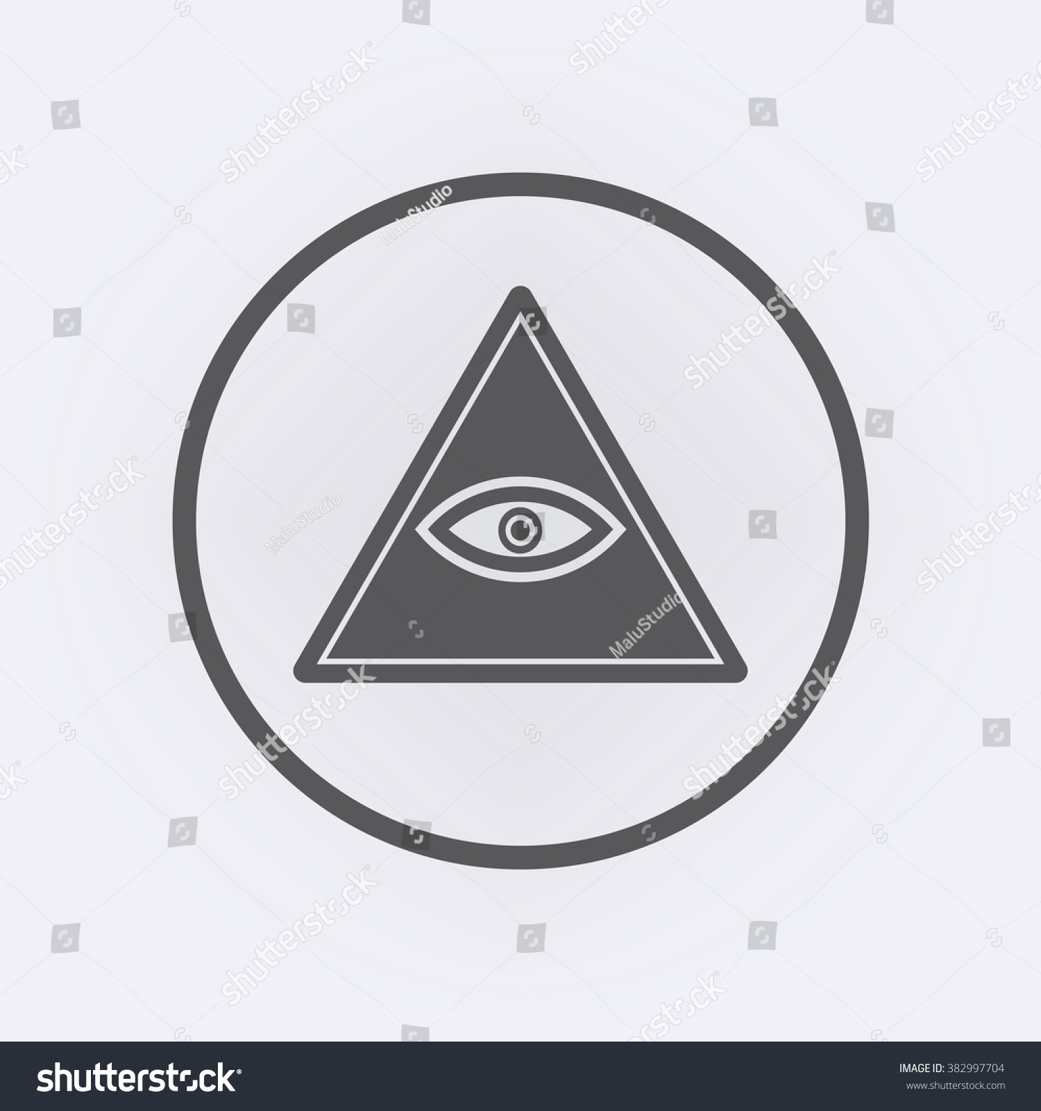 Illuminati Icon Circle Vector Illustration Stock Vector (Royalty Free ...