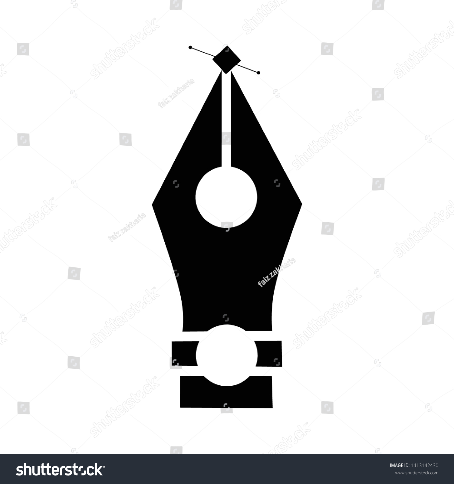 Illustrated Pen Tool Suitable Creative Logos Stock Vector (Royalty Free ...