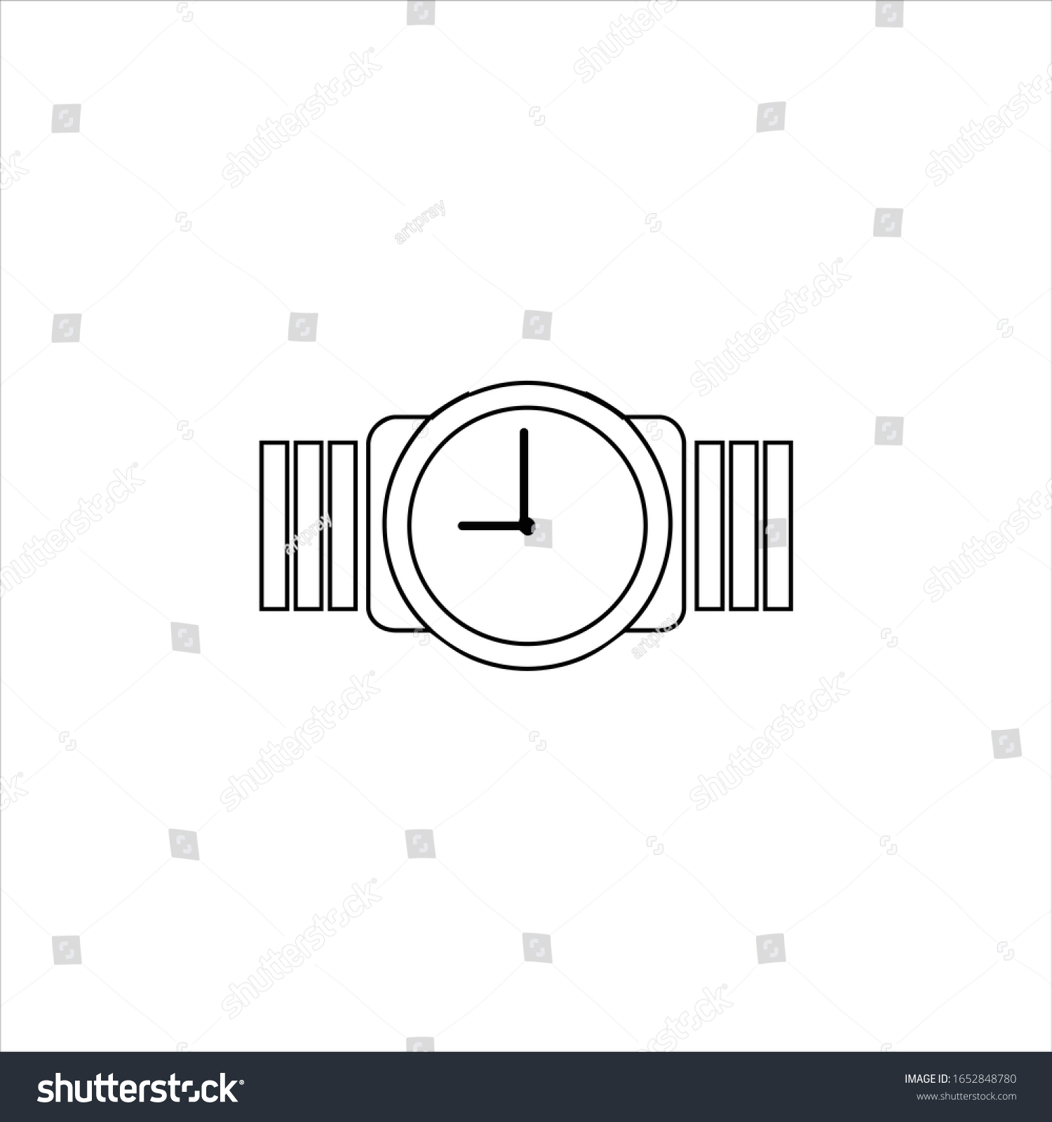 Illustration Abstract Modern Watch Timer Logo Stock Vector (Royalty ...