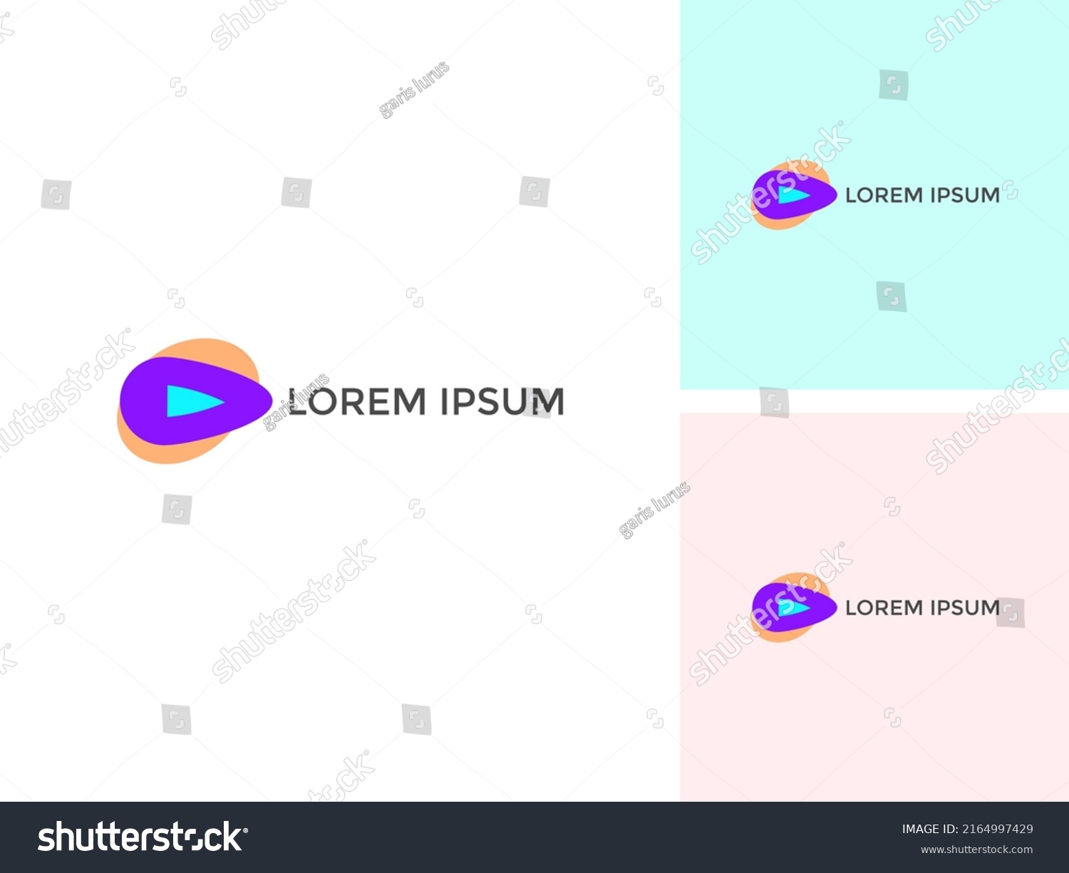 Illustration Arrow Triangle Play Button Logo Stock Vector (Royalty Free ...
