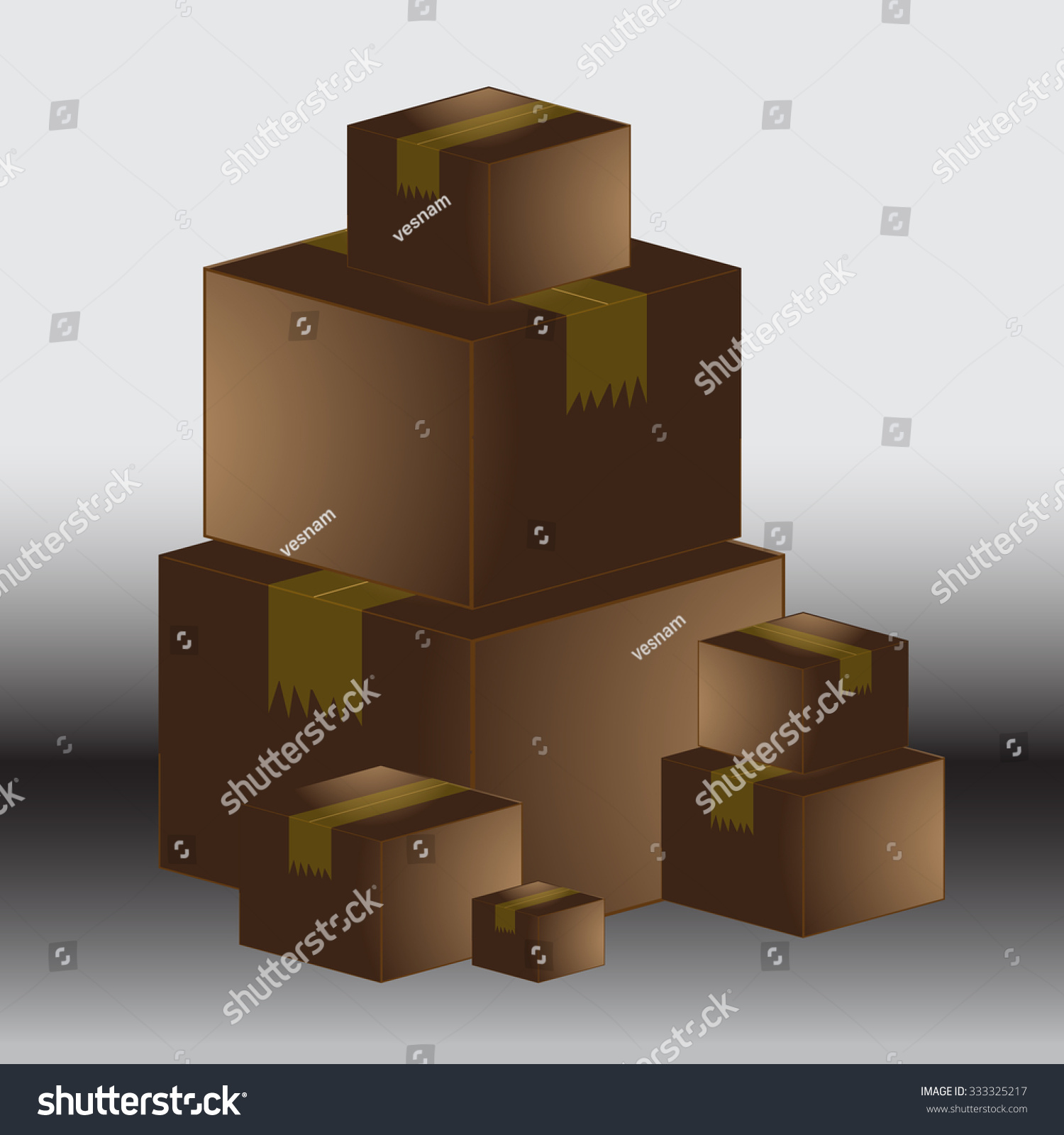 Illustration Box Stock Vector (Royalty Free) 333325217 | Shutterstock