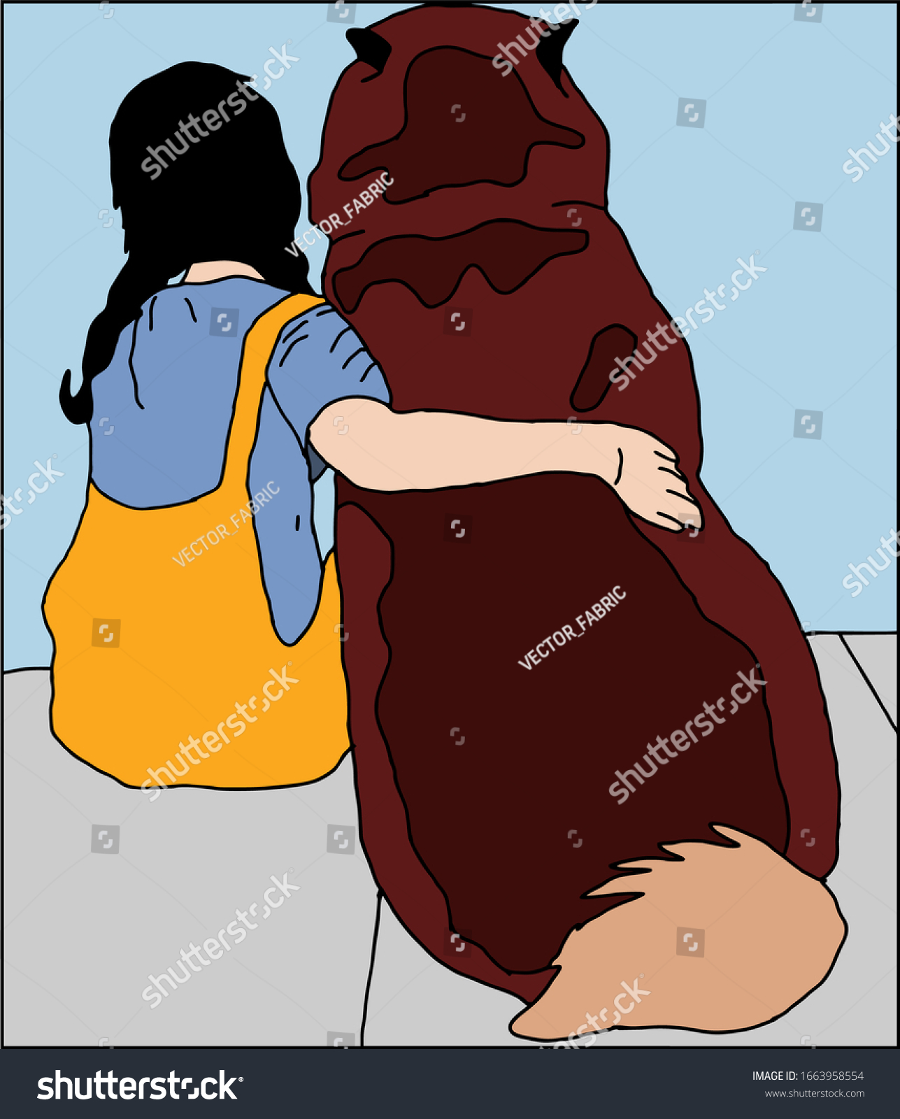Illustration Cartoon Isolated Character Vector Design Stock Vector ...