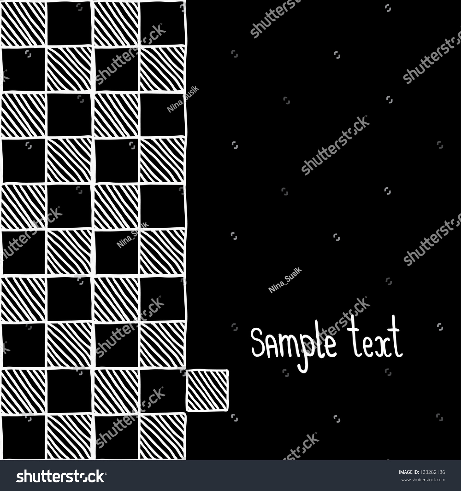 Illustration Concept Hand Drawn Cage Pattern Stock Vector (Royalty Free ...