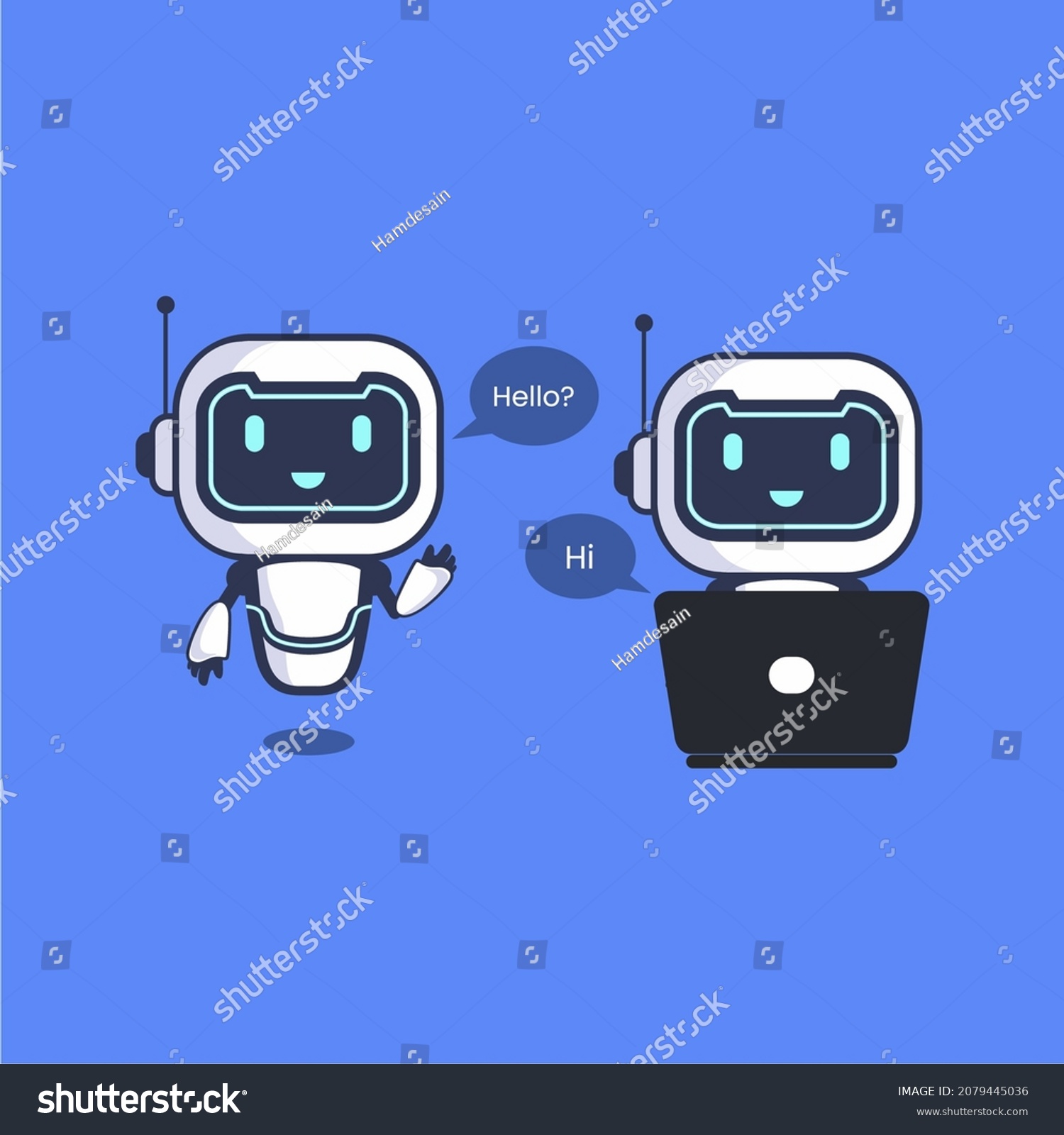 Illustration Customer Service Robot Character Vector Stock Vector ...