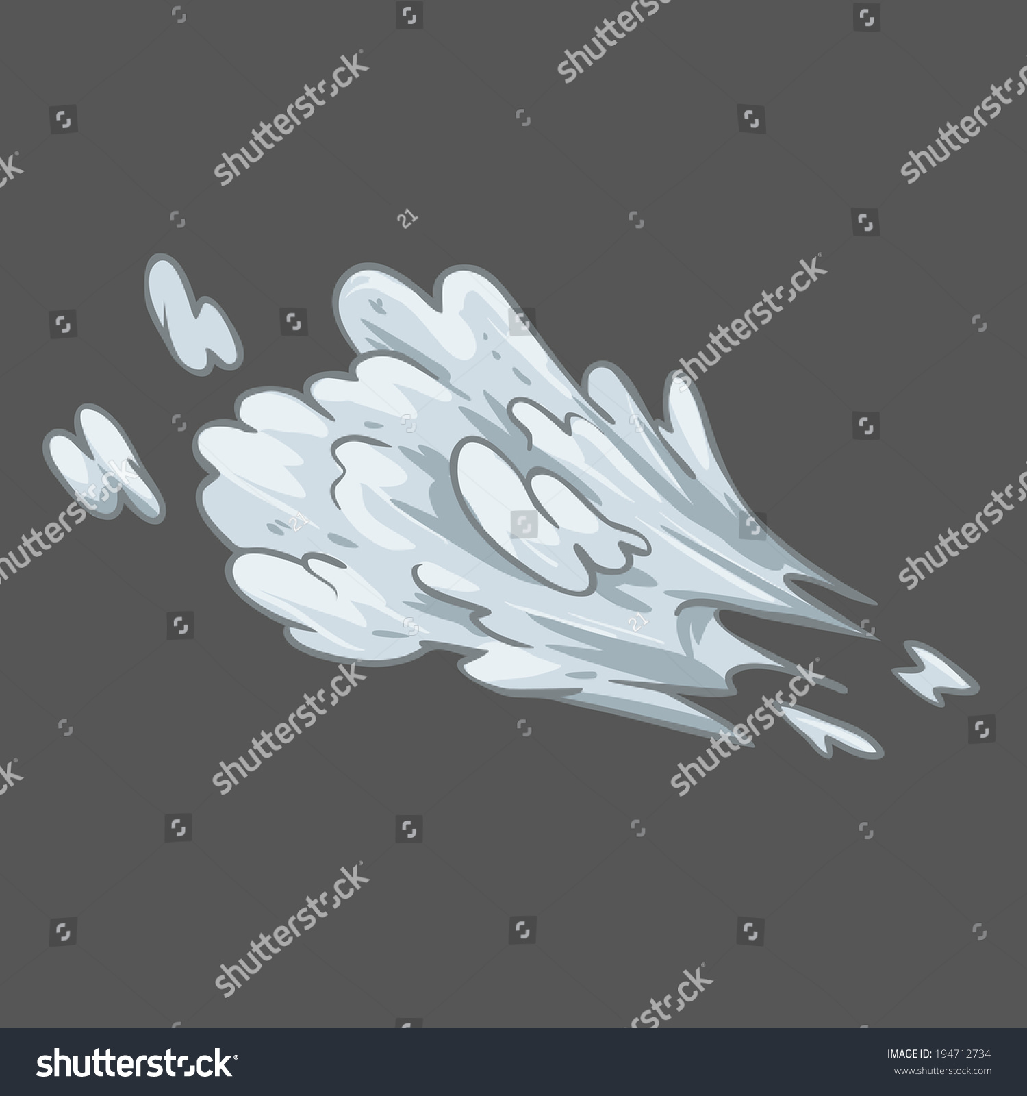 Illustration 2d Smoke Stock Vector 194712734 - Shutterstock