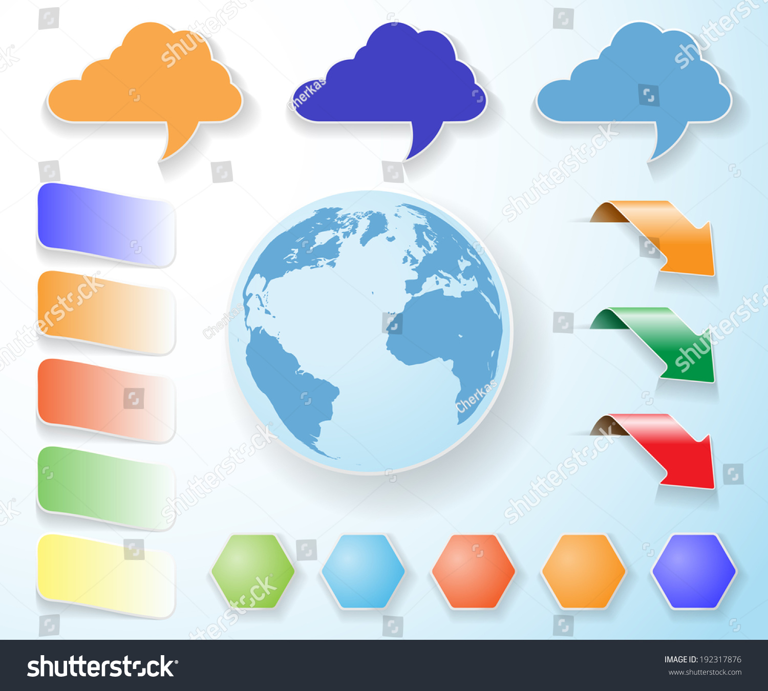 Illustration Labels Stickers Vector Set Stock Vector (Royalty Free ...