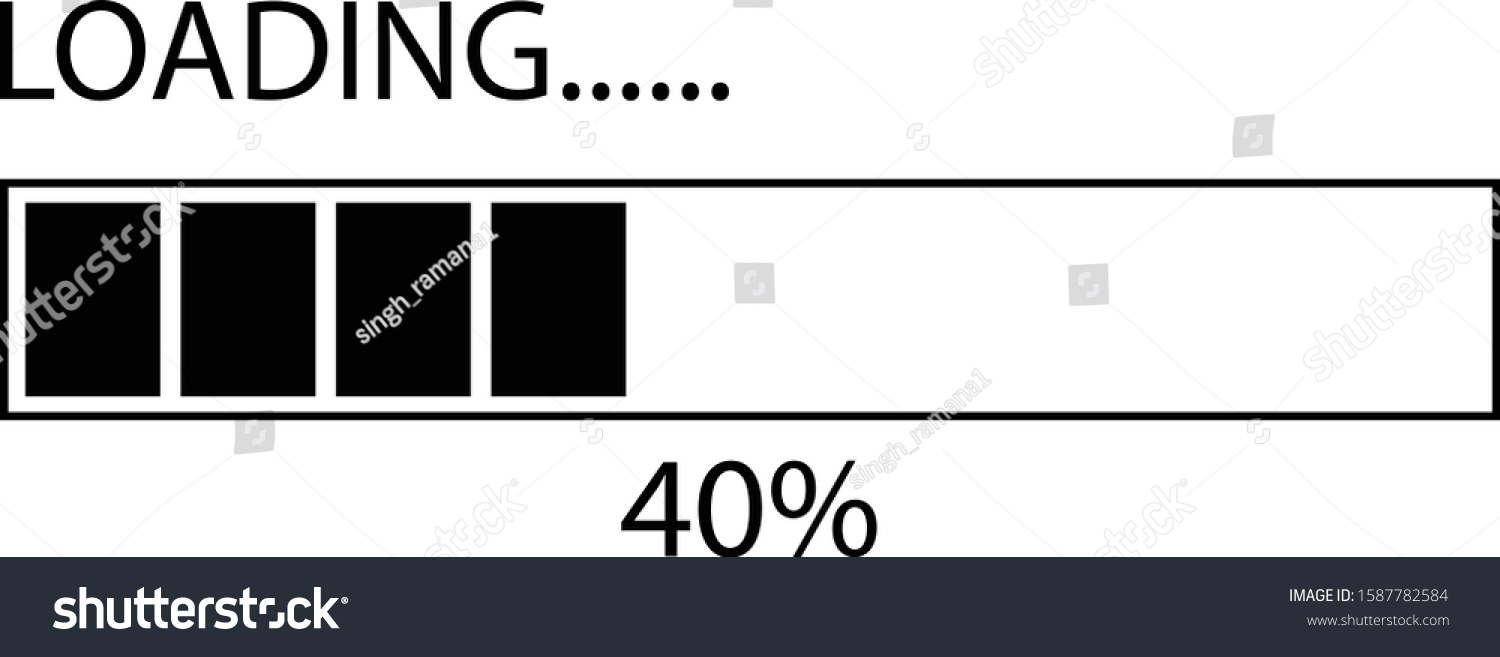 Illustration Loading Sign Vector Icon Stock Vector (Royalty Free ...