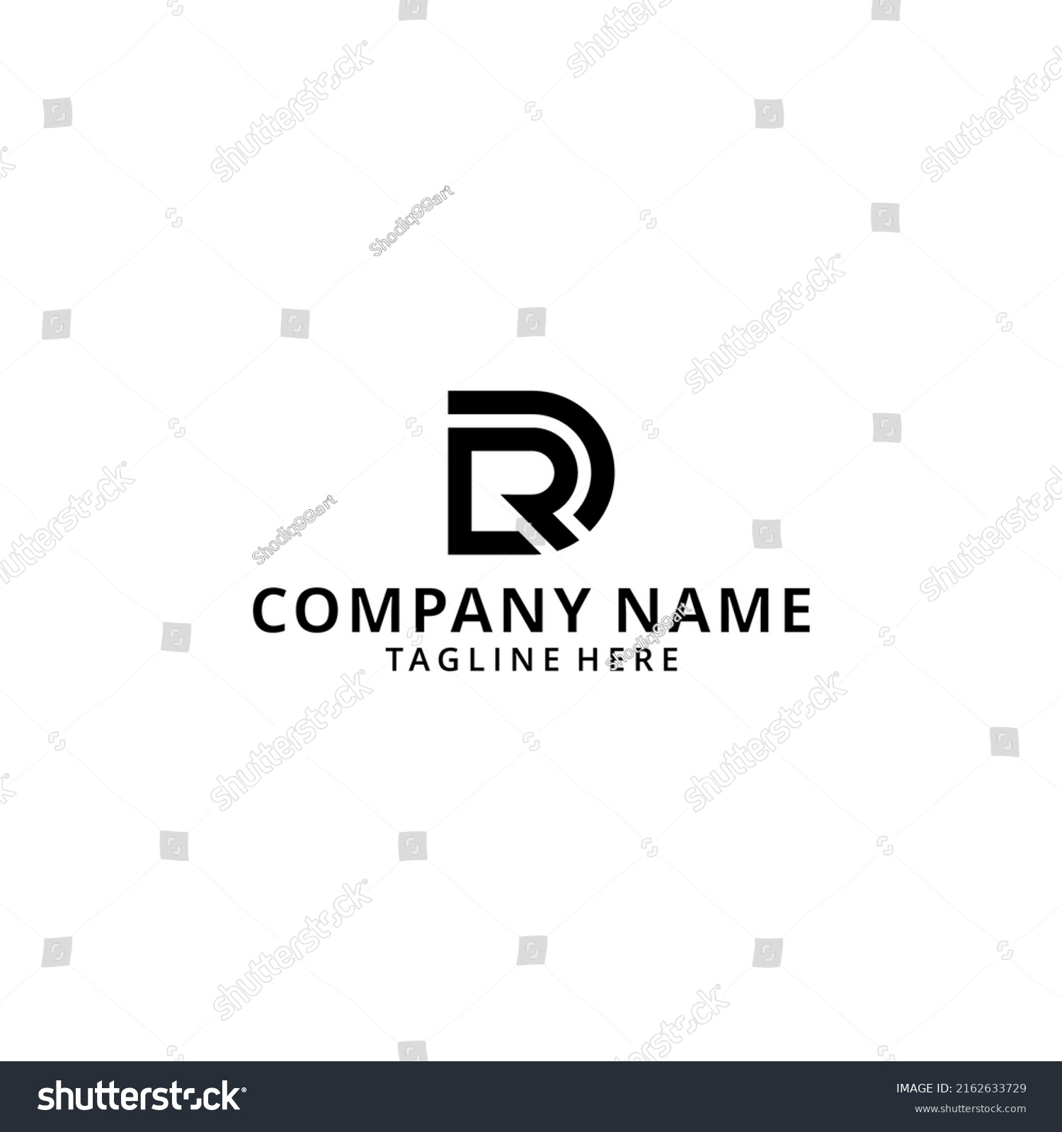 Illustration Logo Dr Vector Dr Icon Stock Vector (Royalty Free ...