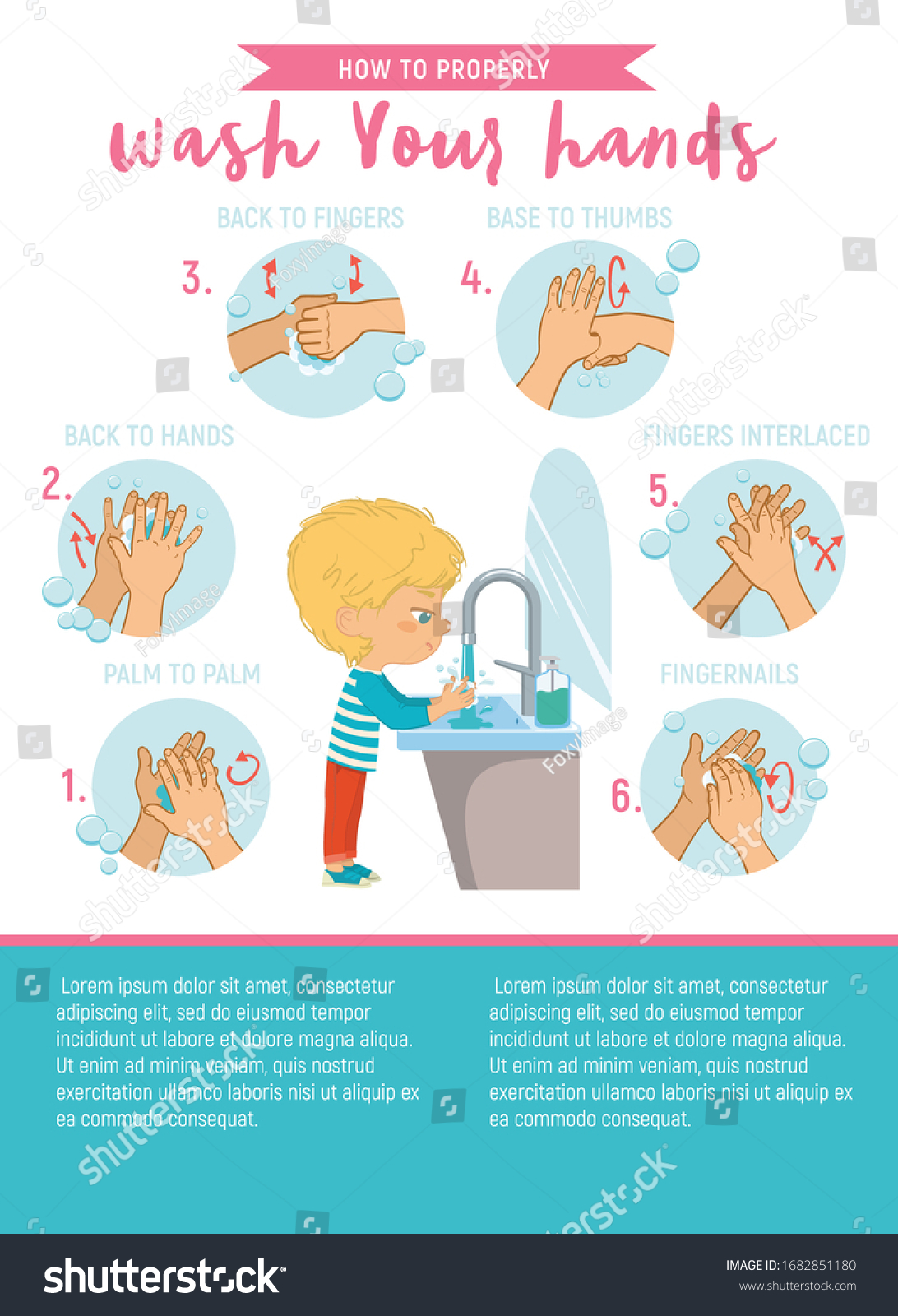 Illustration Aboy Washing His Hands On Stock Vector (Royalty Free ... Illustration Aboy Washing His Hands On Stock Vector (Royalty Free ...