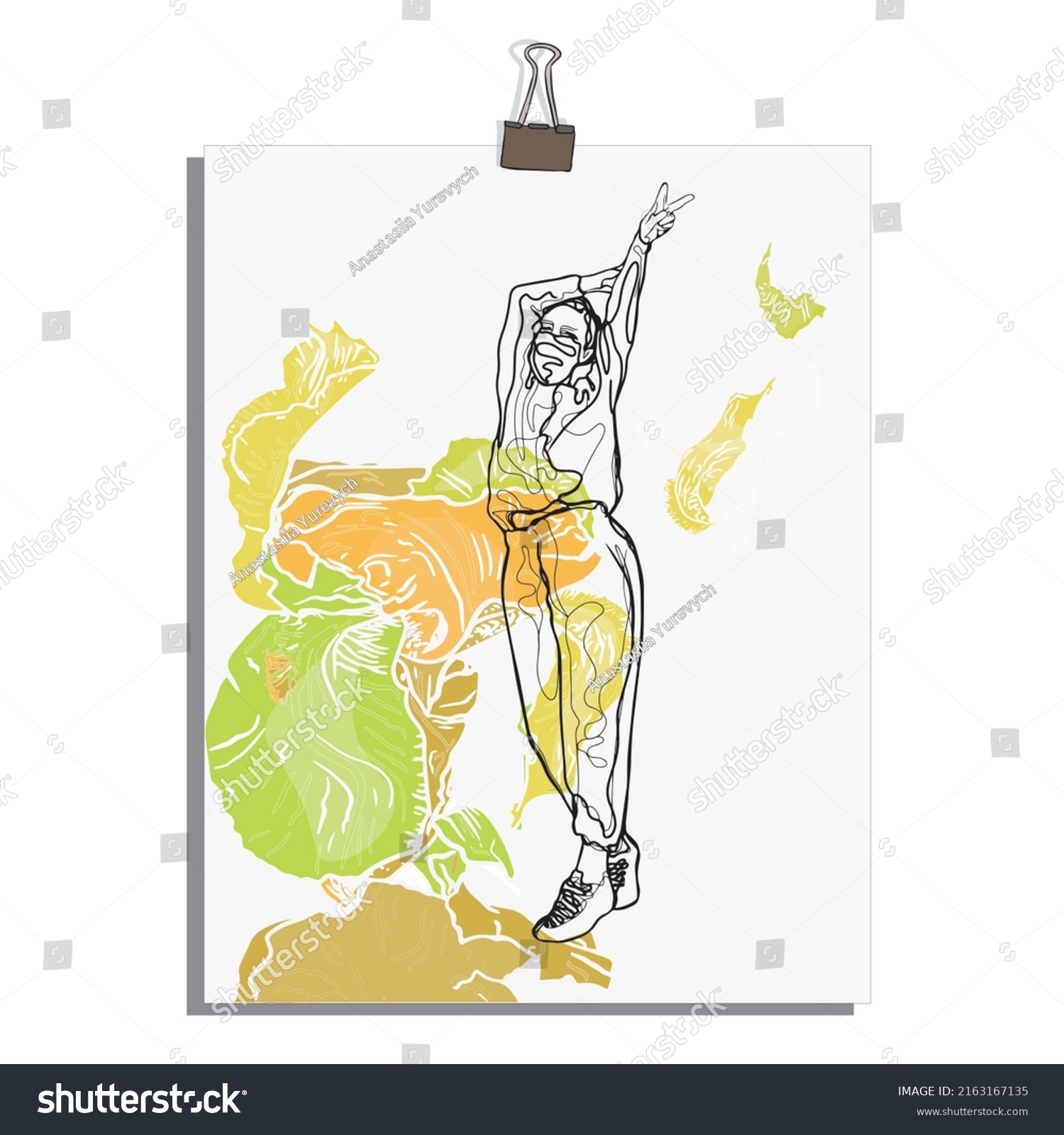 Illustration Sexy Girl Flowers Logo Emblem Stock Vector Royalty Free 2163167135 Shutterstock