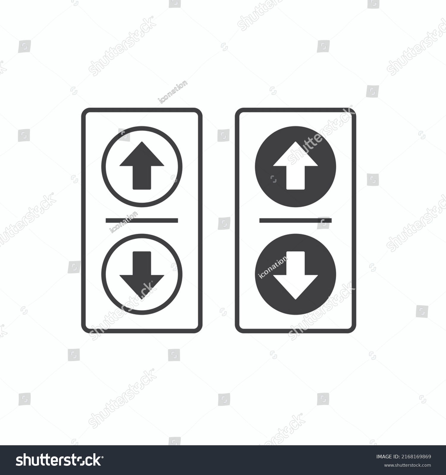 Illustration Elevator Elevator Symbol Vector Art Stock Vector (Royalty ...