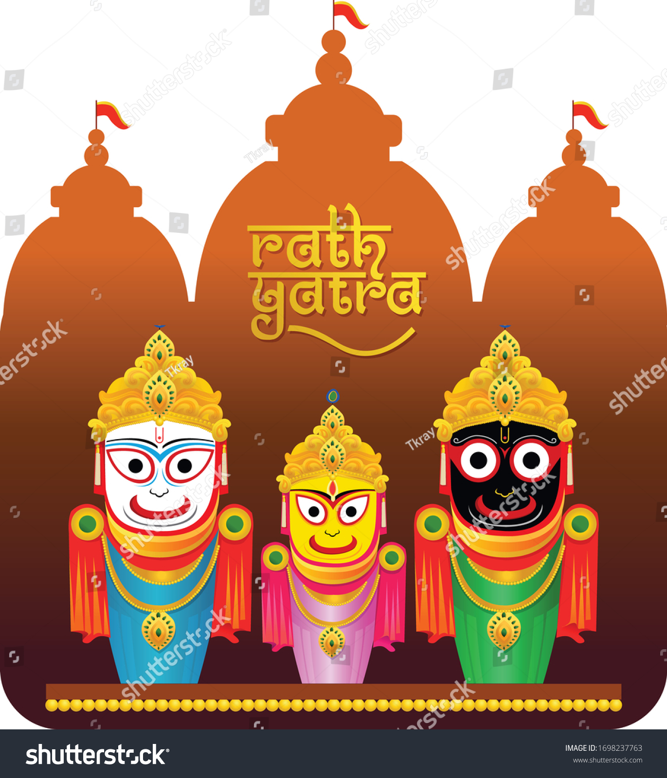 Illustration Rath Yatra Chariot Lord Jagannath Stock Vector (Royalty ... Illustration Rath Yatra Chariot Lord Jagannath Stock Vector (Royalty ...