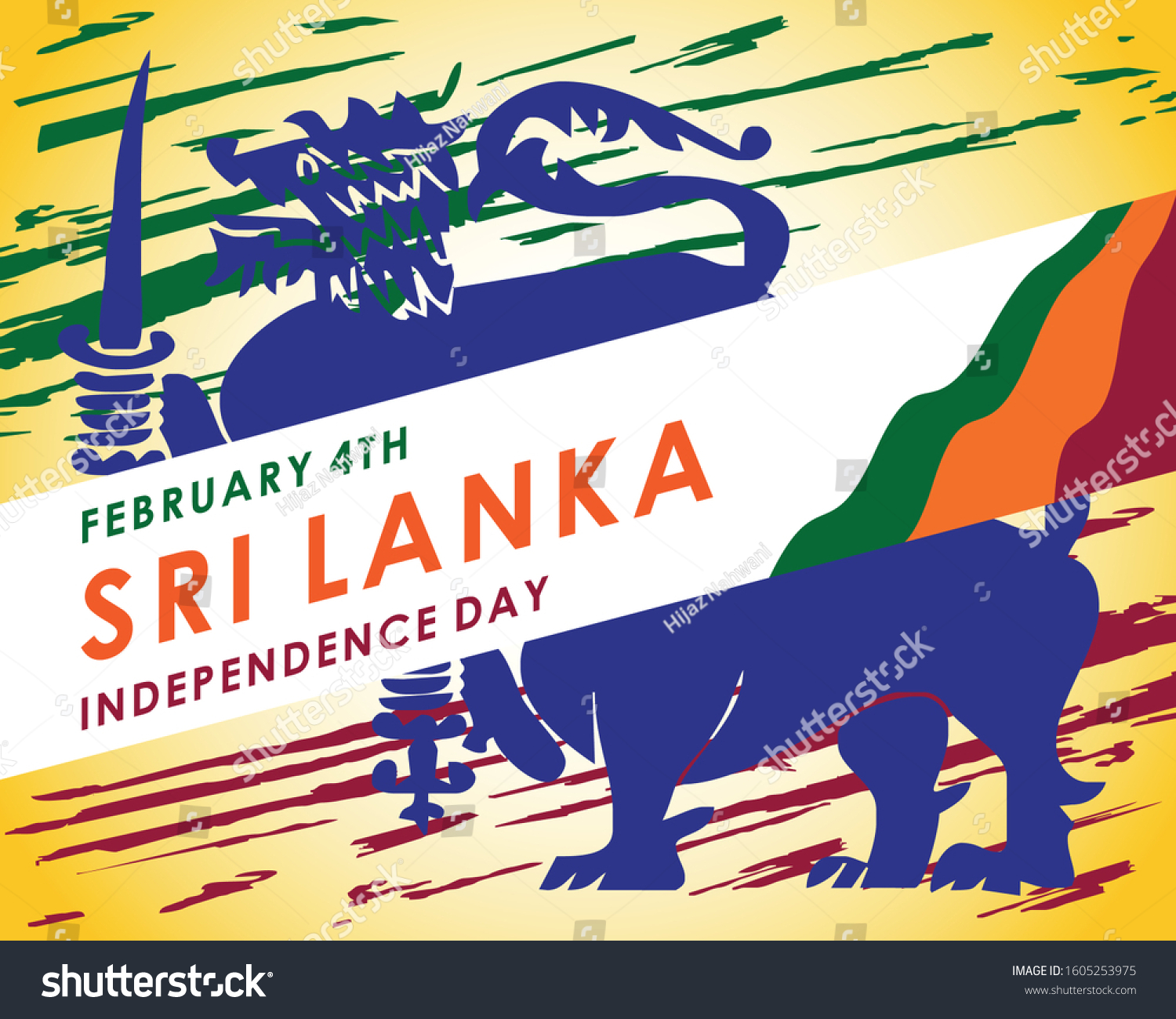 Illustration Sri Lanka National Day Banner: vector de stock (libre de ... Illustration Sri Lanka National Day Banner: vector de stock (libre de ...