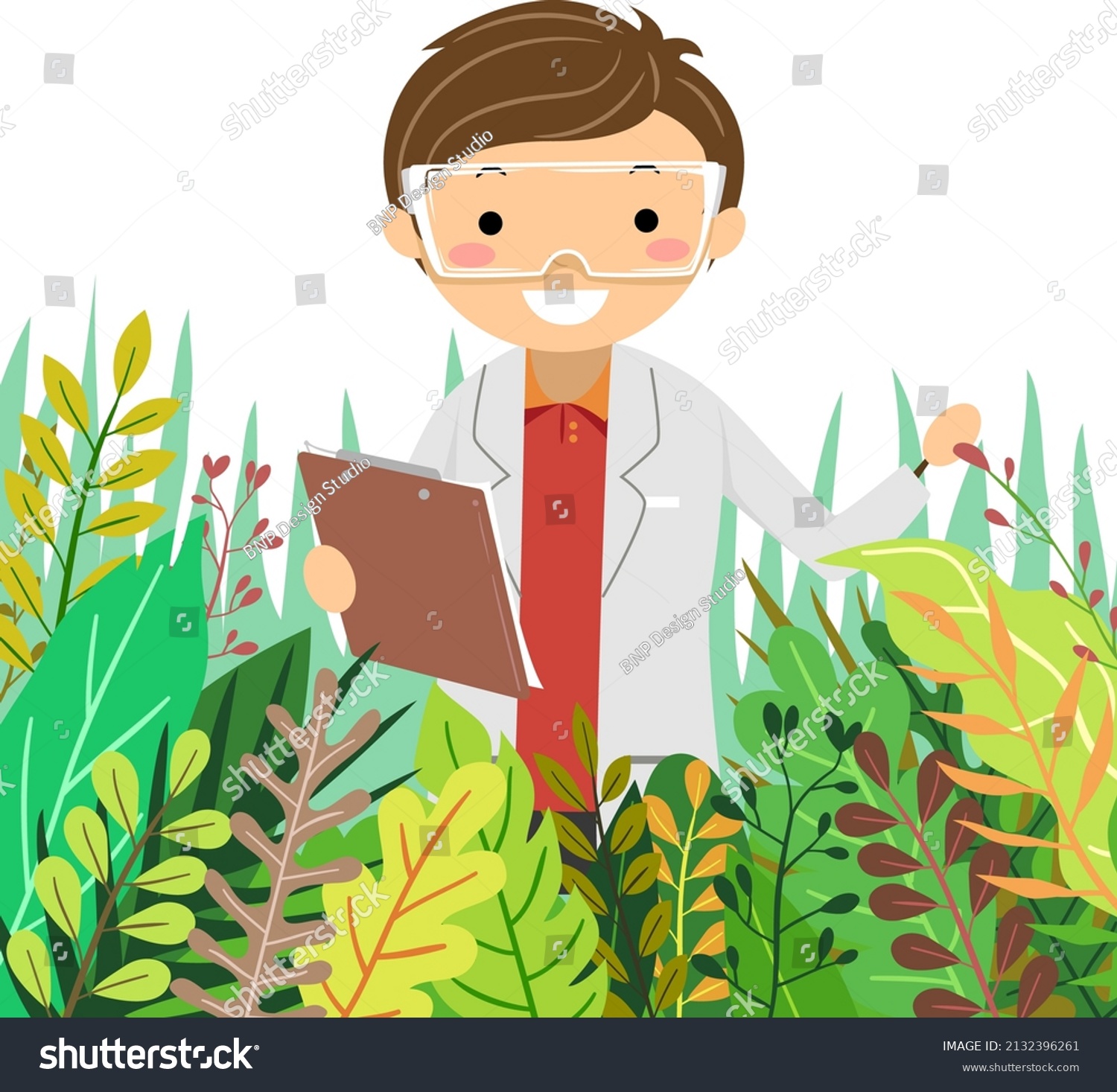 Illustration Stickman Teen Boy Scientist Wearing Stock Vector (Royalty ... Illustration Stickman Teen Boy Scientist Wearing Stock Vector (Royalty ...