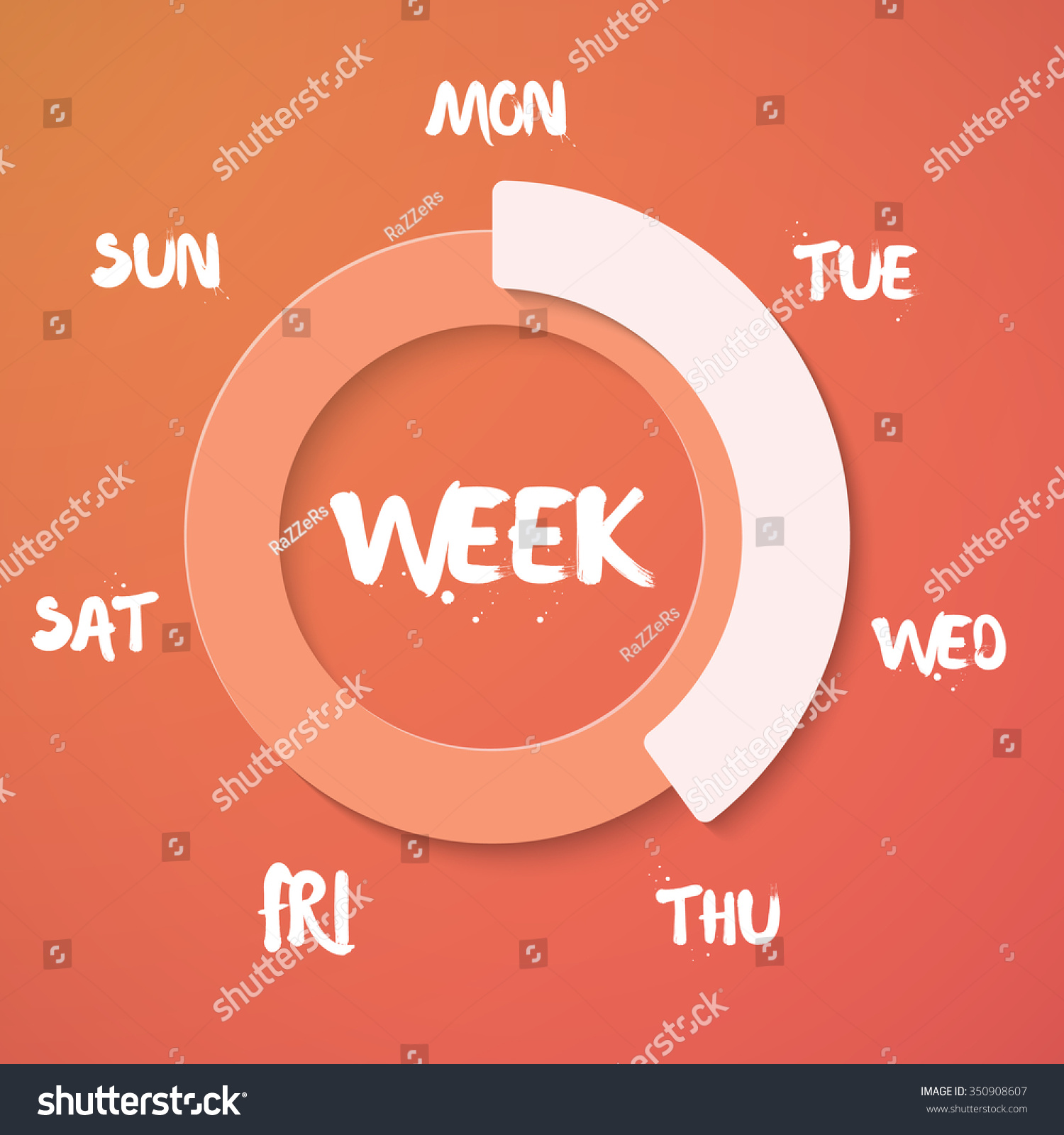Illustration Week Loading Vector Illustration Vector Stock Vector ...