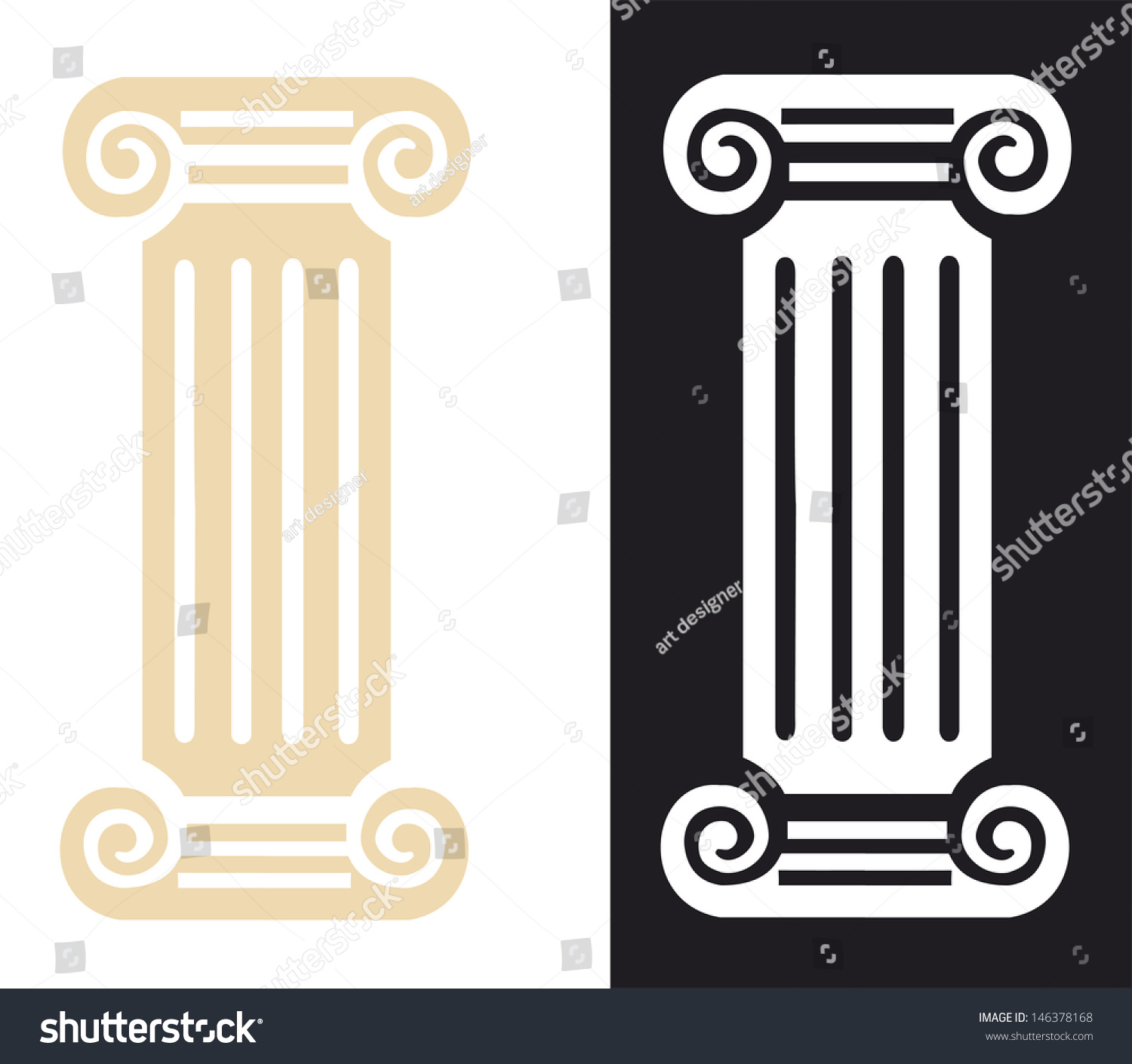 Illustration Roman Column Vector - 146378168 : Shutterstock