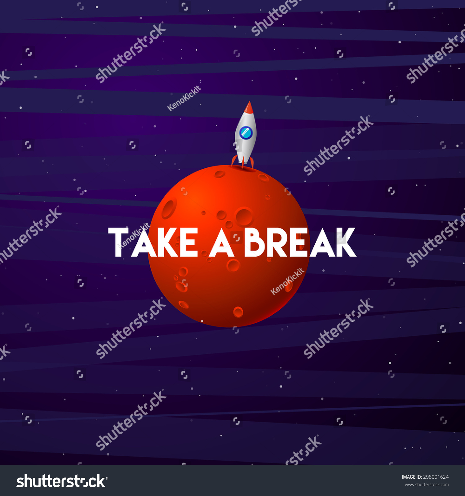 Illustration Take Break Vector Stock Vector (Royalty Free) 298001624