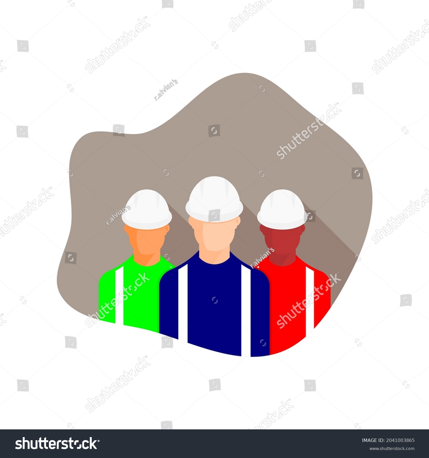 Illustration Technician Vector Avatar Character Human Stock Vector ...
