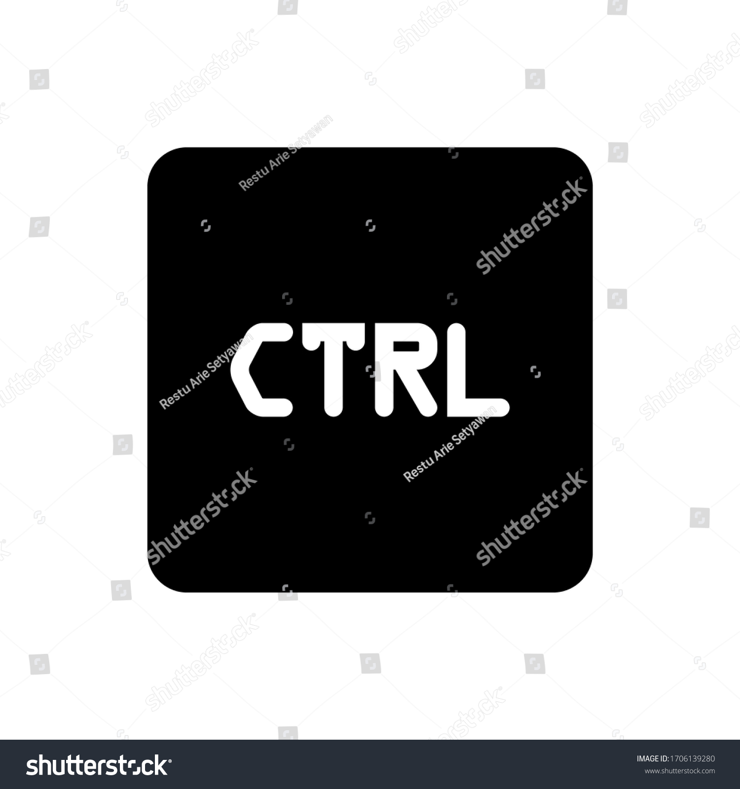 Illustration Vector Graphic Ctrl Button Icon Stock Vector (Royalty Free ...