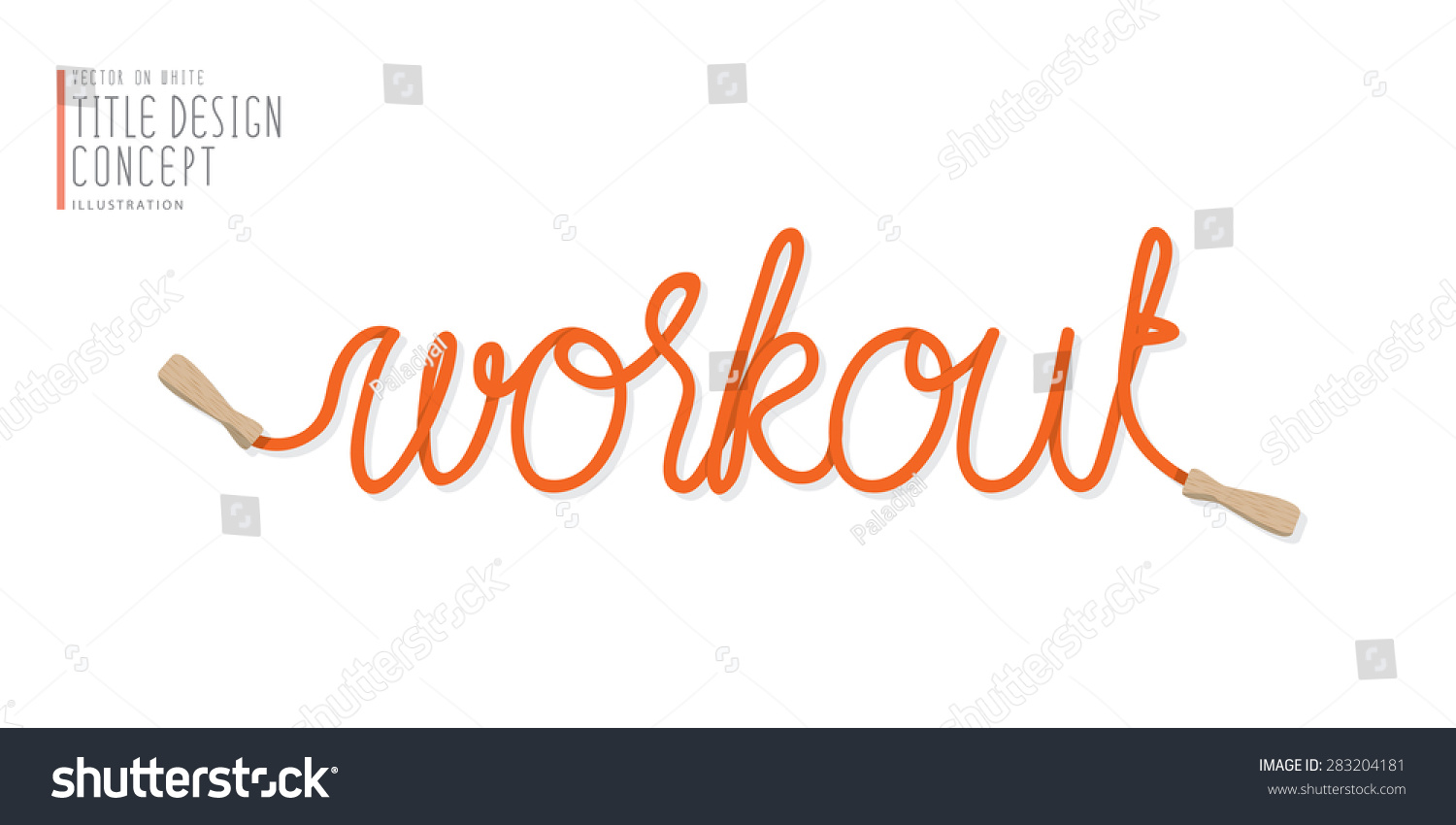 Illustration Vector Workout Title Design Jump: เวกเตอร์สต็อก (ปลอดค่า ...
