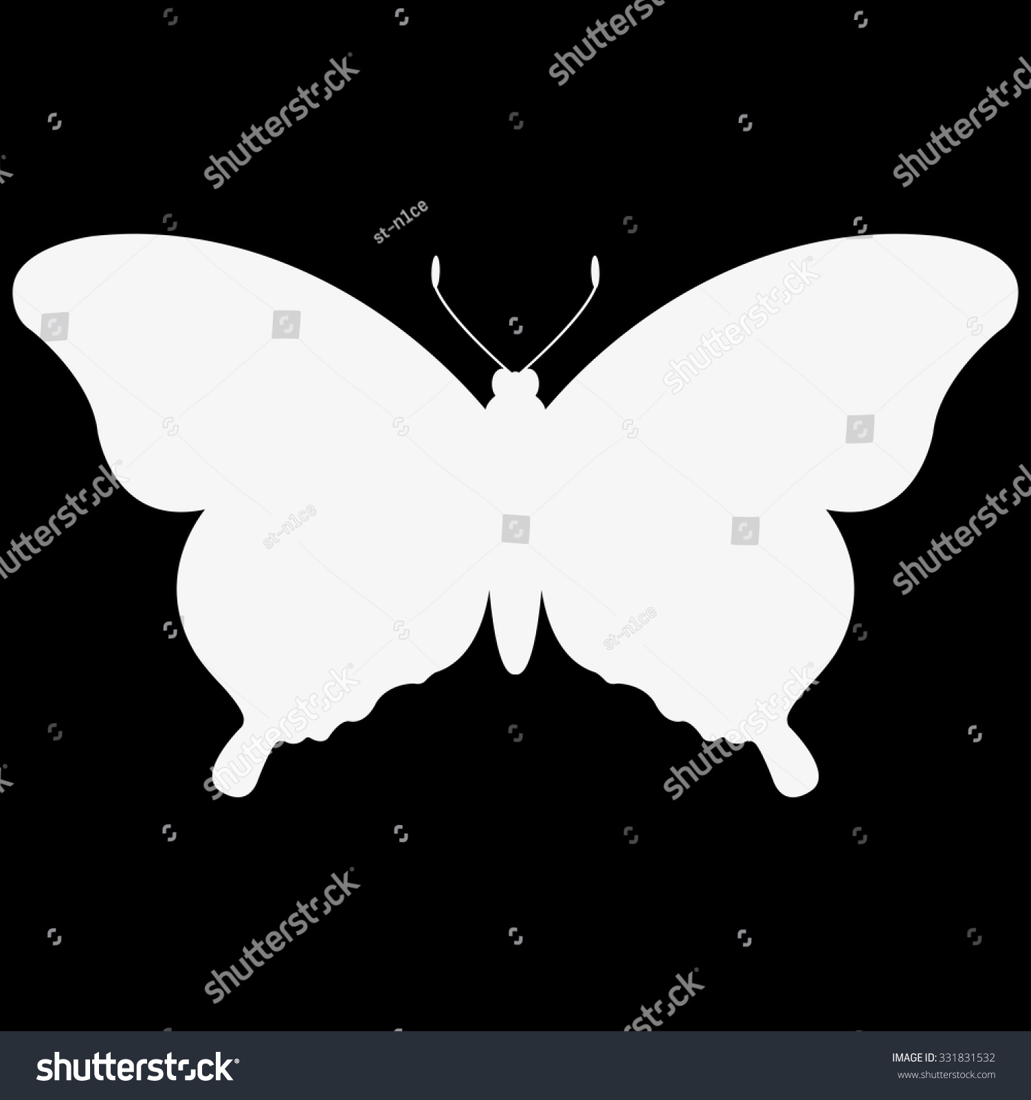 Illustration White Butterflies Vector Background: เวกเตอร์สต็อก (ปลอด ...