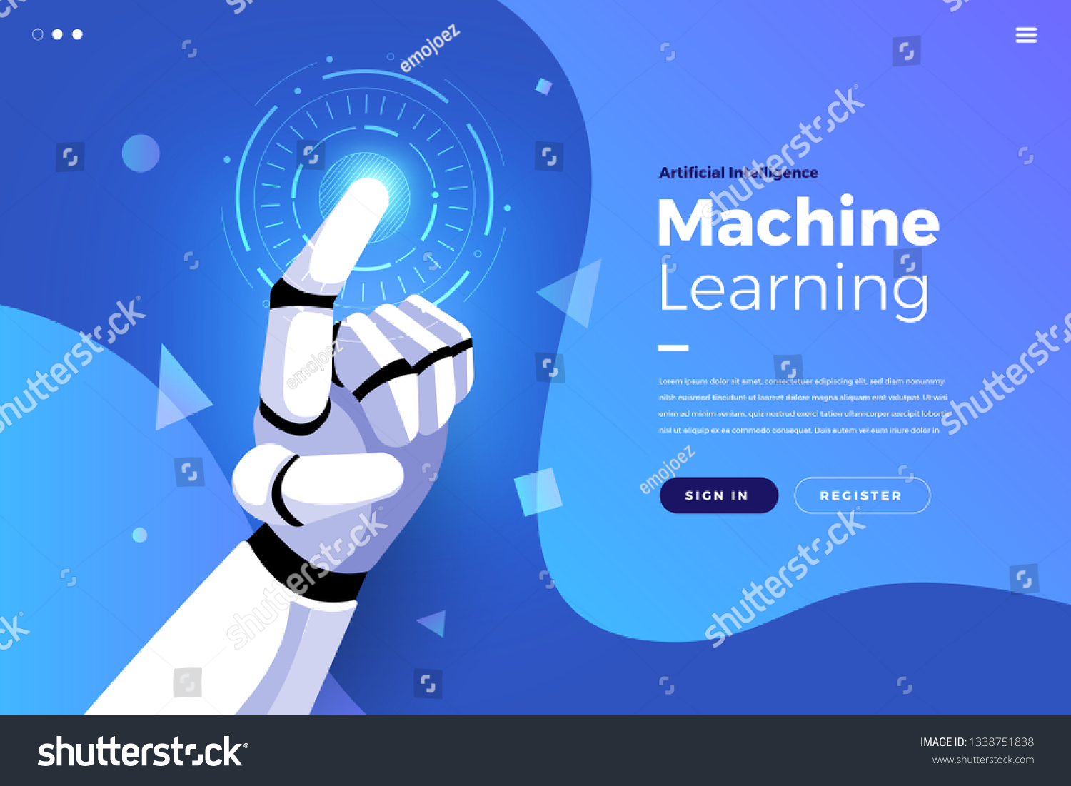 Illustrations Concept Artificial Intelligence Ai Technology Stock ...