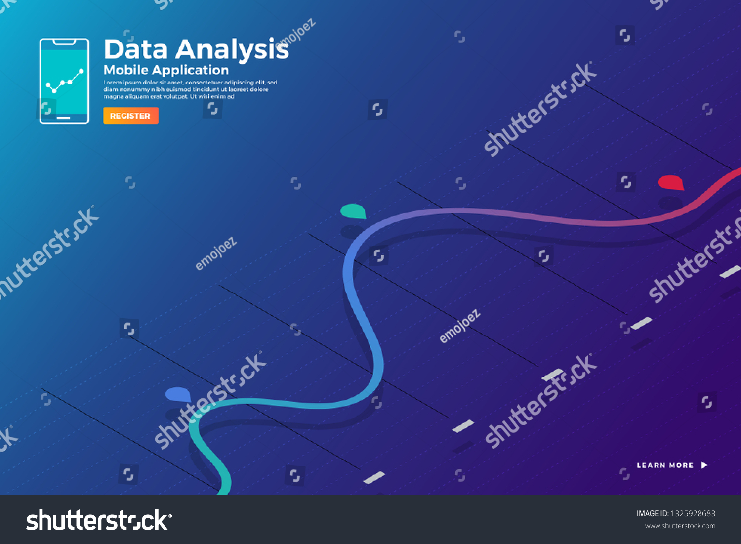 Illustrations Concept Isometric Data Analysis Report Stock Vector ...