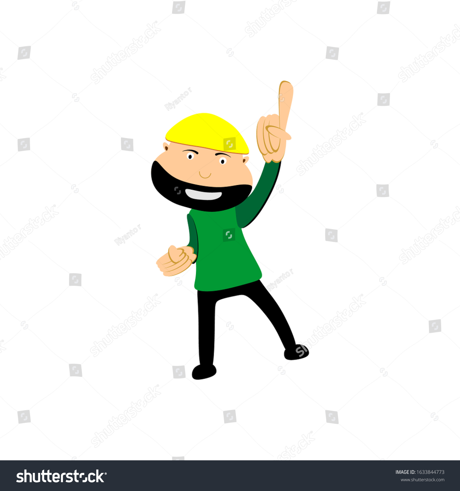Illustrations Vector Graphic Man Pointing Stock Vector (Royalty Free ...