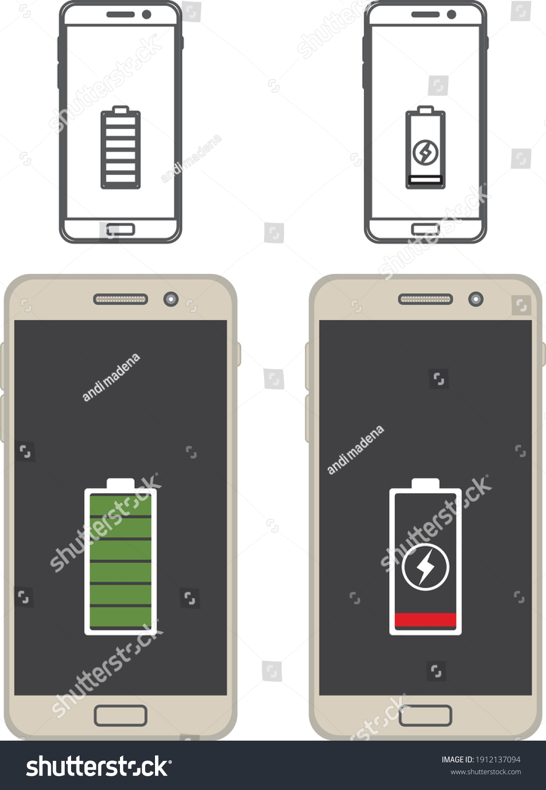 19,212 Cell phone charging icon Stock Illustrations, Images & Vectors ...