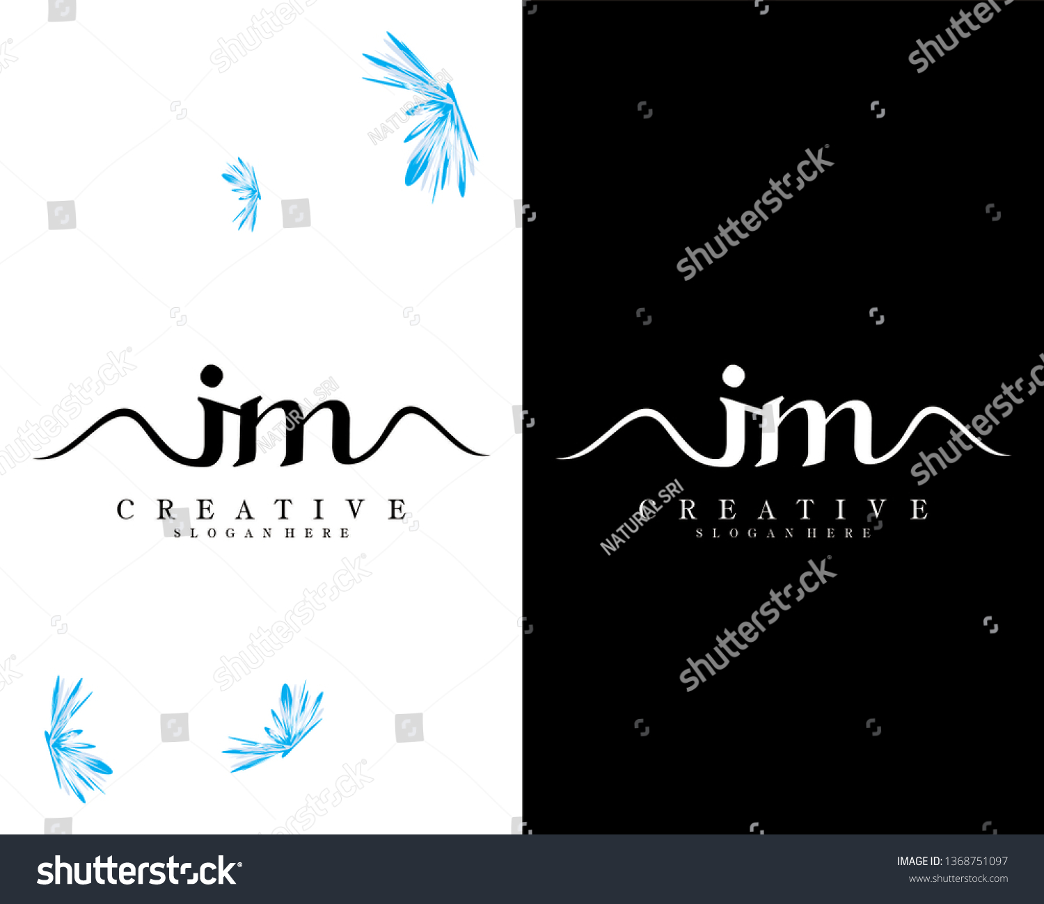 Immi Letter Creative Logo Design Vector Stock Vector (Royalty Free ...