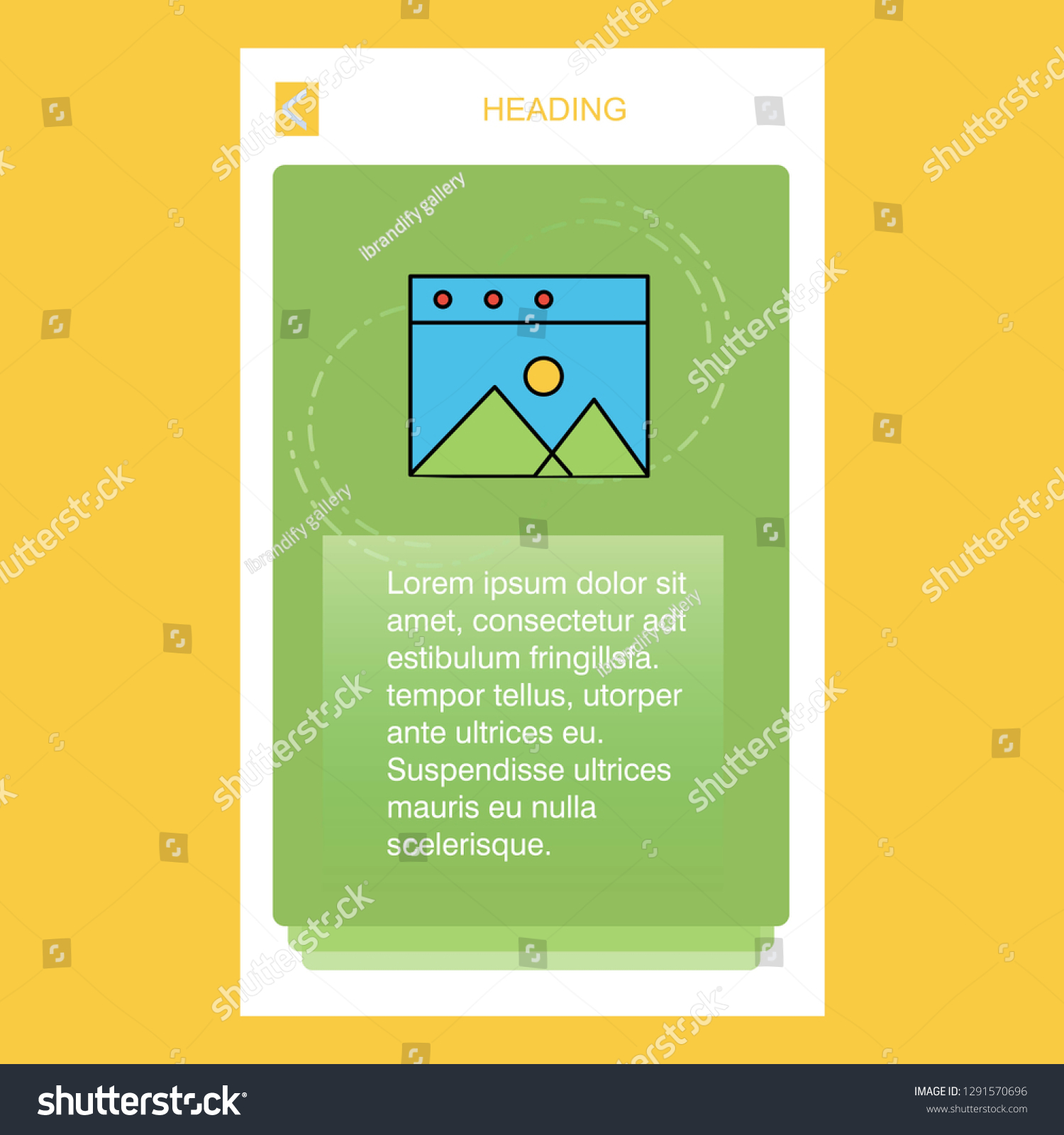 Image Mobile Vertical Banner Design Design Stock Vector (Royalty Free ...